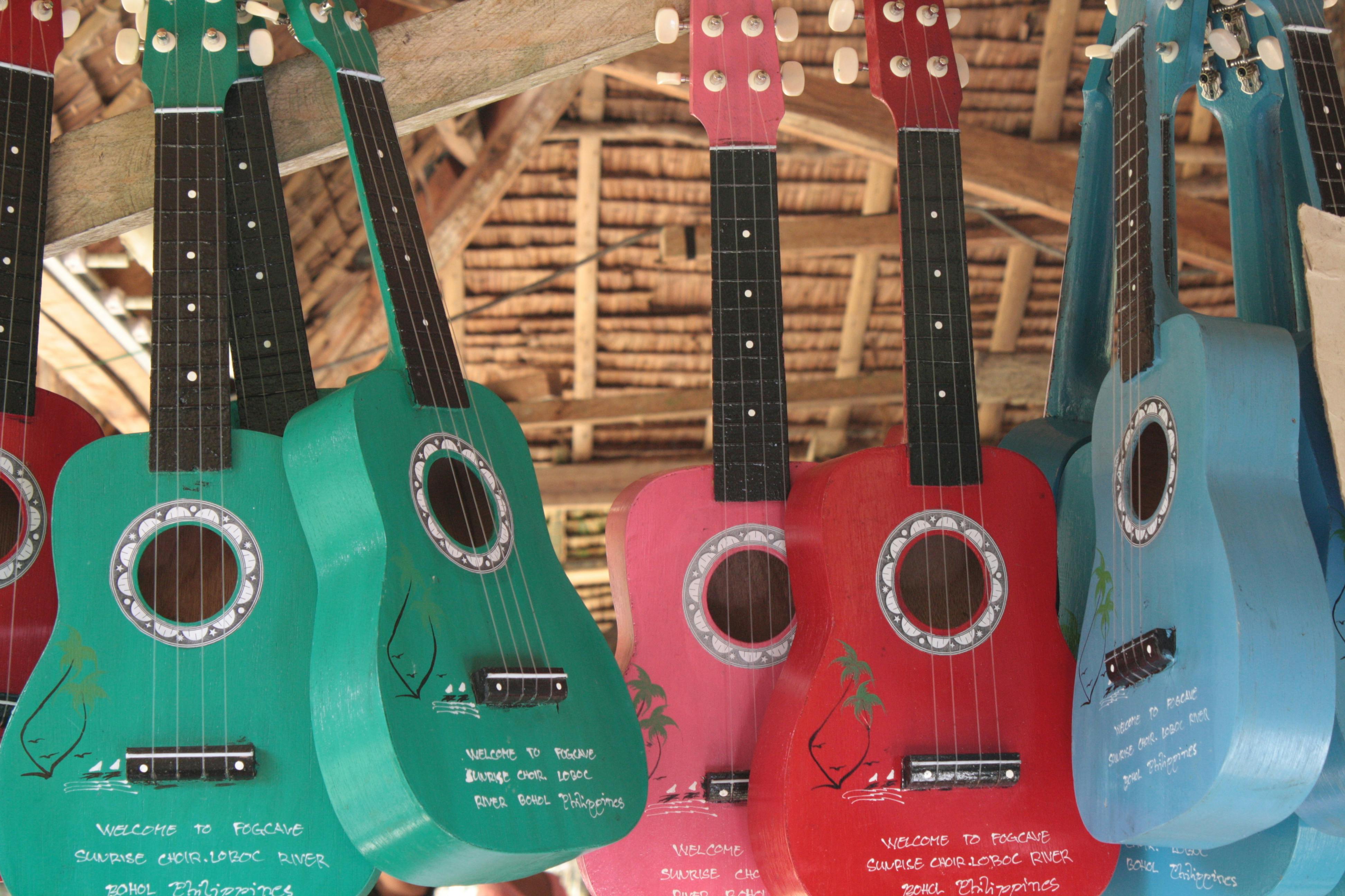 Colorful Guitars Collection · Free Stock Photo