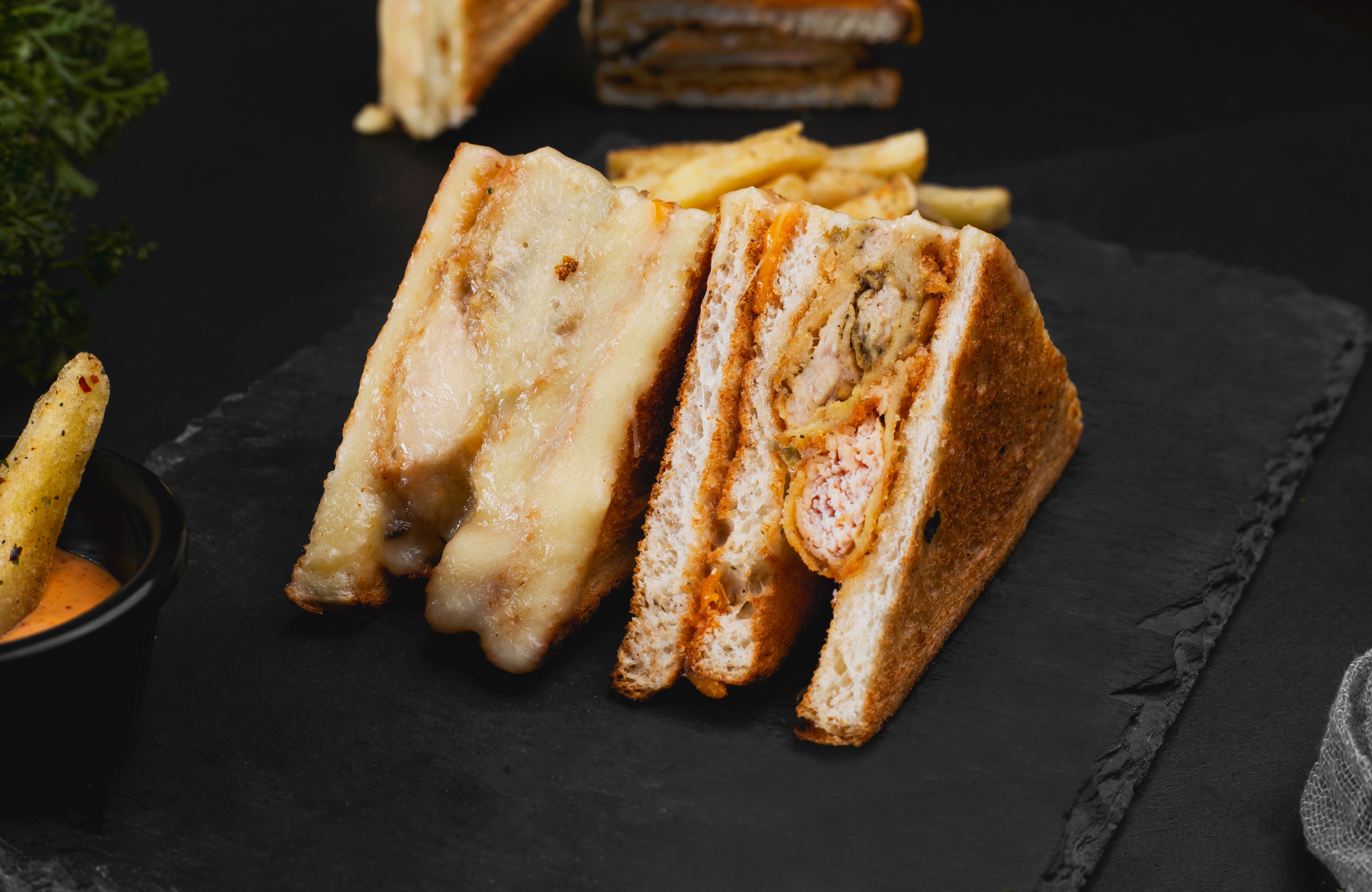 Toasted Sandwiches and Dip · Free Stock Photo