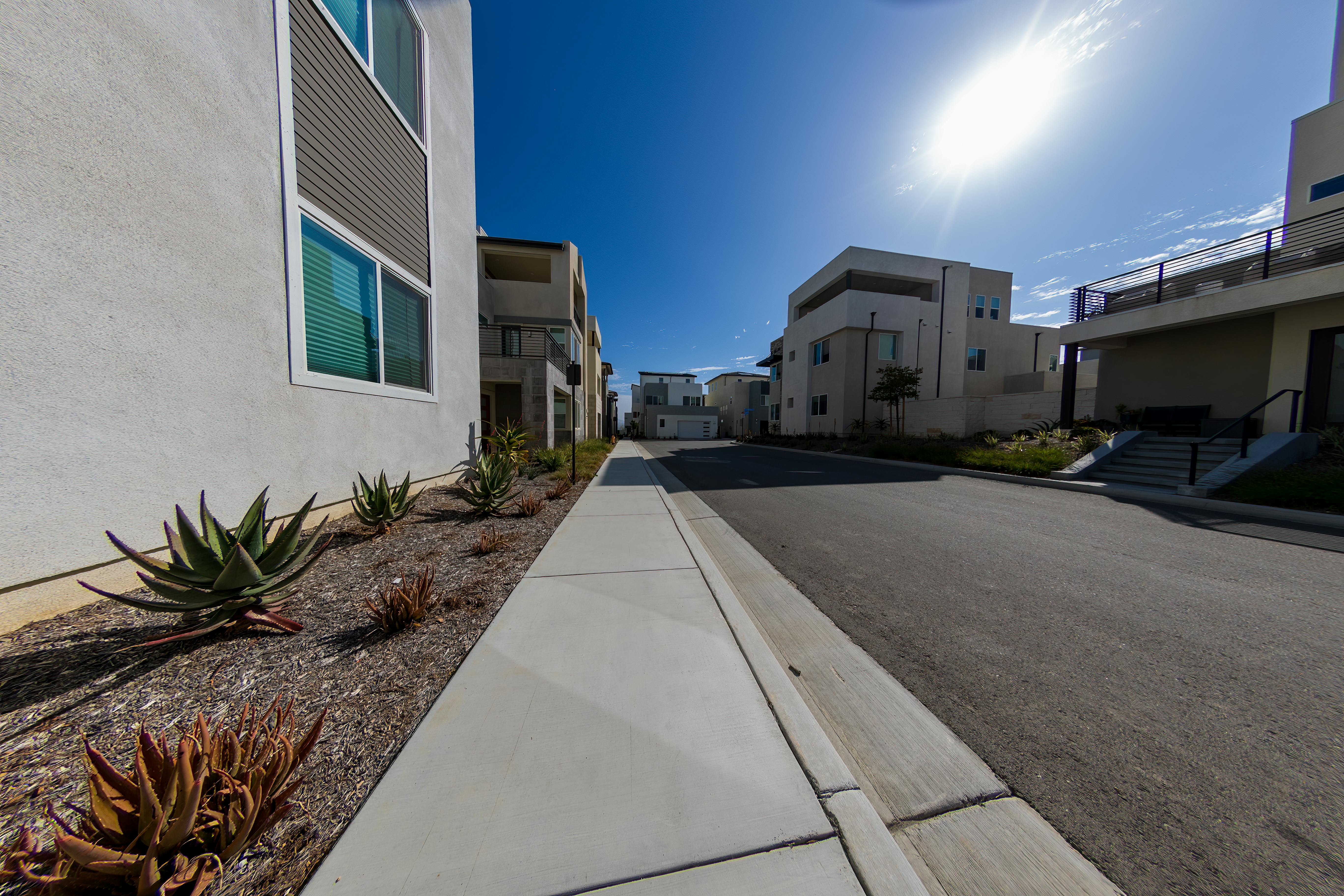 Empty Street Residential Houses in a City Suburbs · Free Stock Photo
