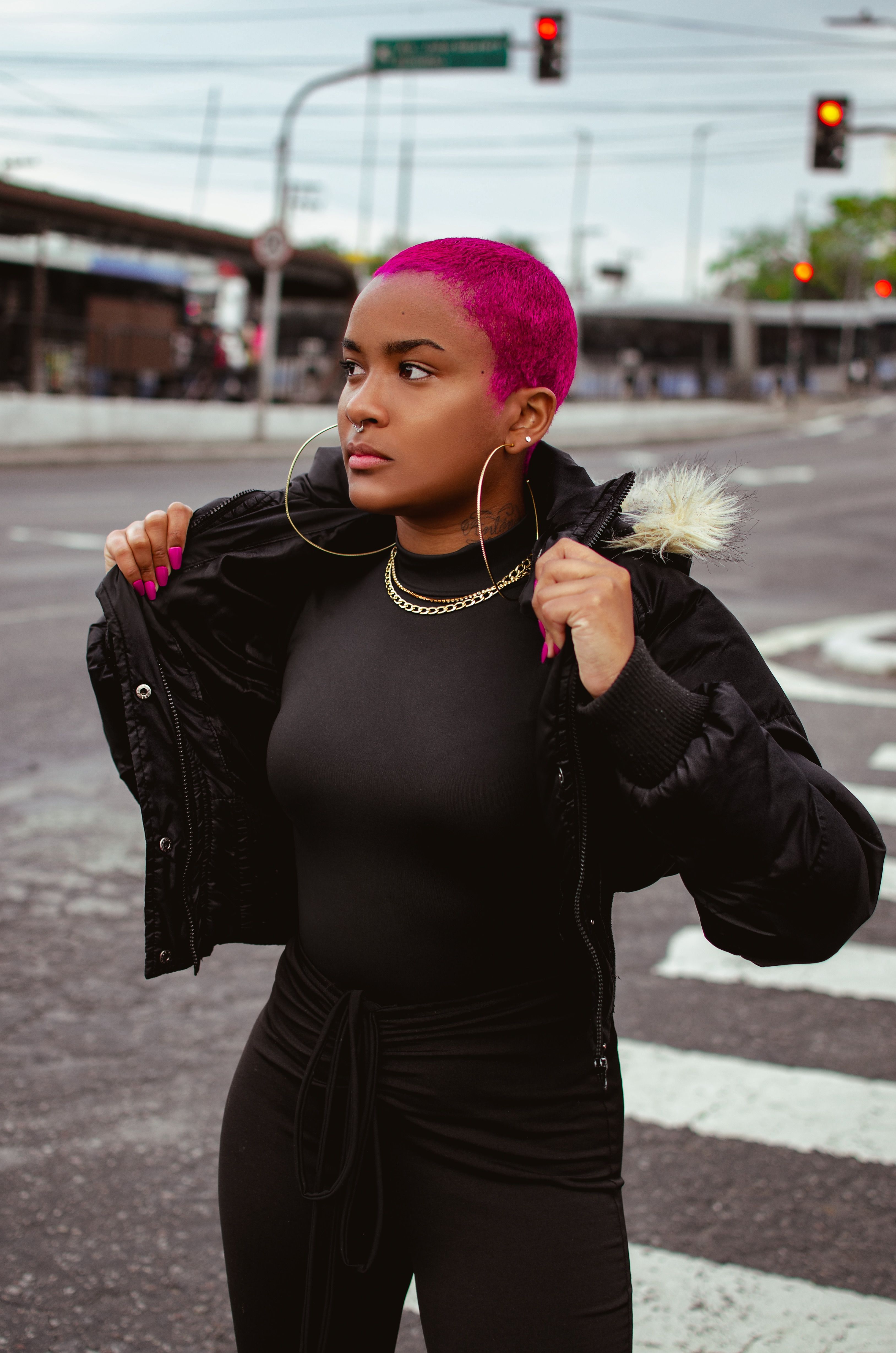 Back View of Woman in Pink Suit · Free Stock Photo