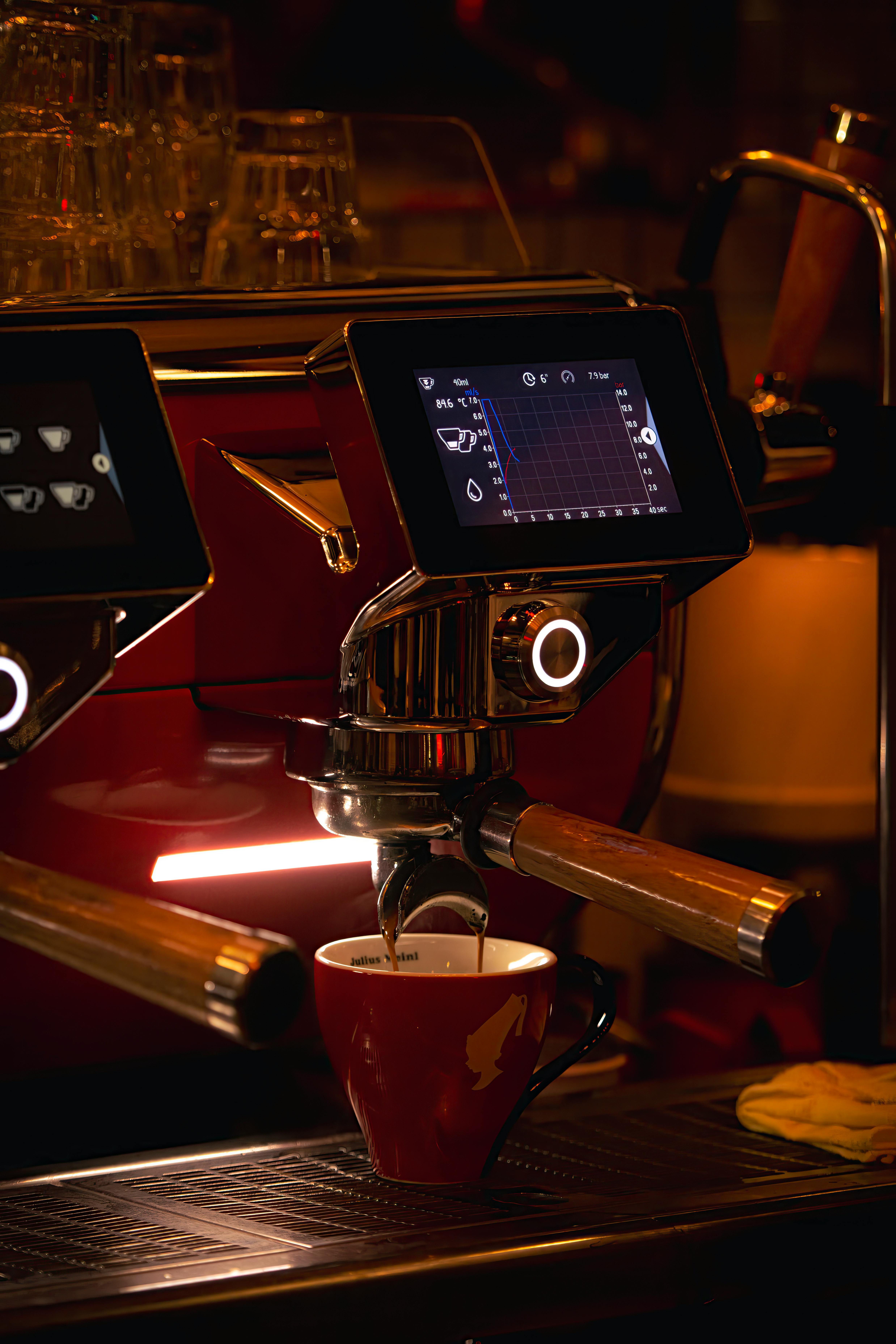 A Modern Espresso Machine with a Touchscreen Display · Free Stock Photo
