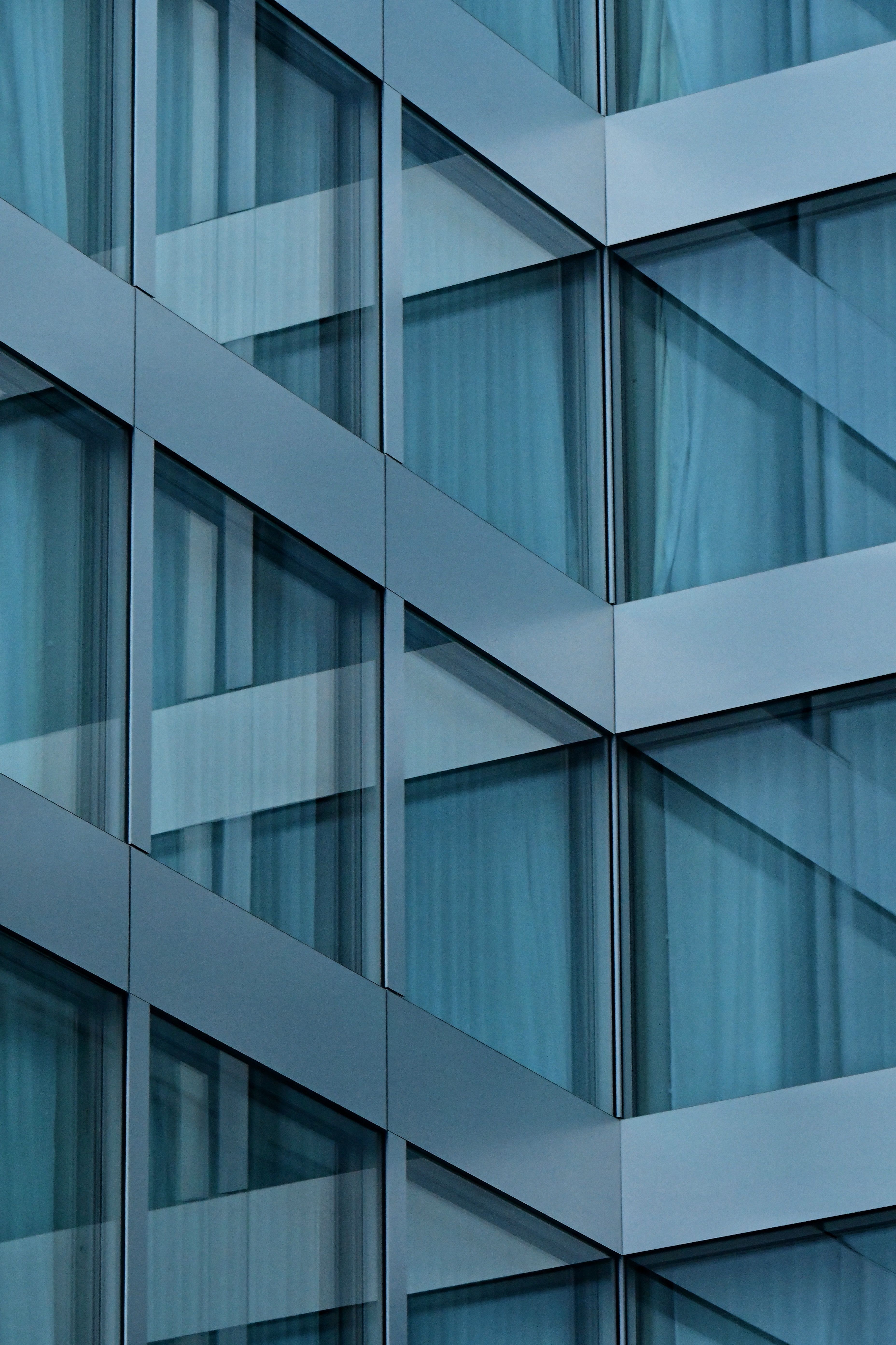 Curtains in Building Windows · Free Stock Photo