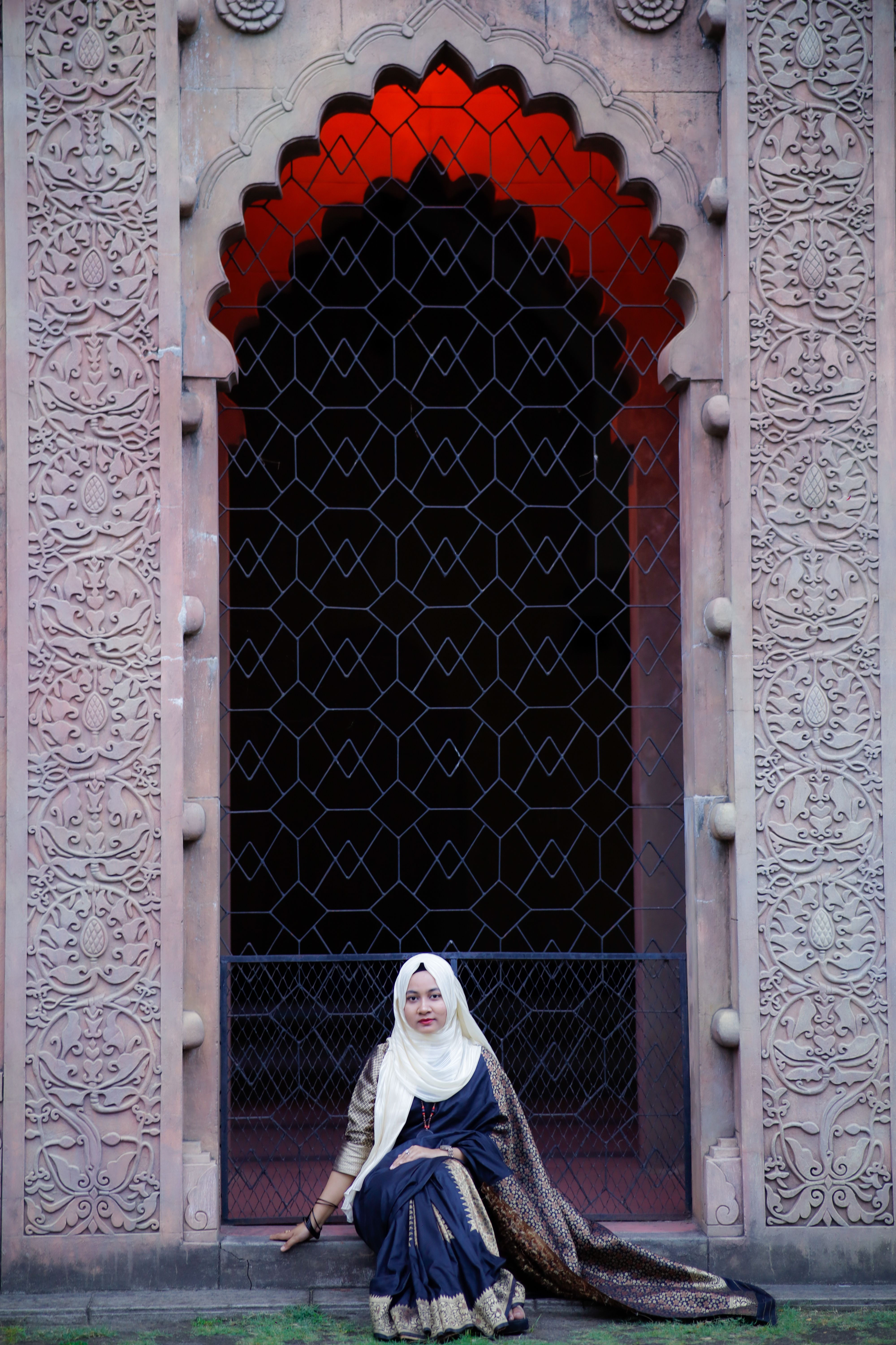 A Woman Wearing a Traditional Clothing in a Desert · Free Stock Photo