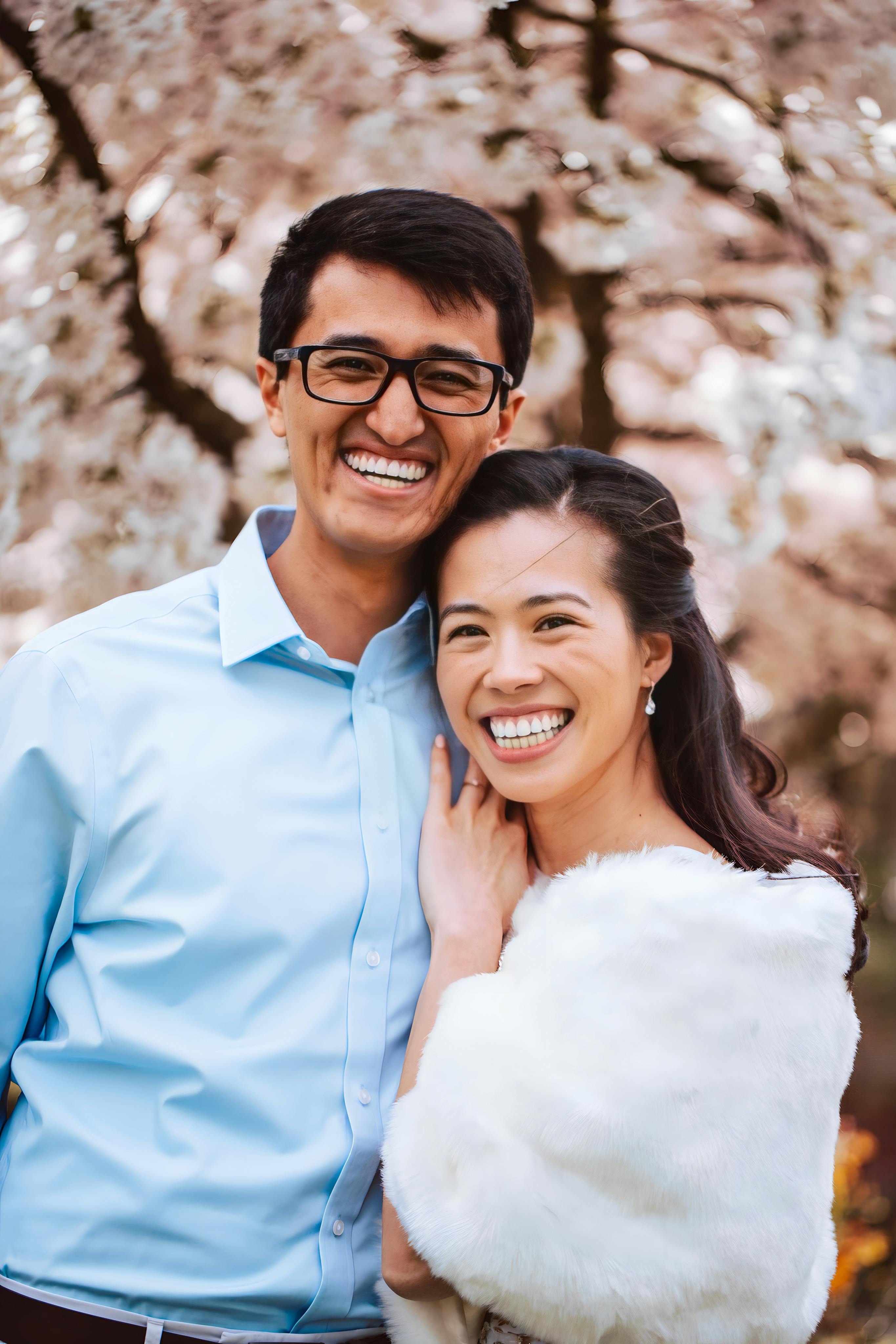 Asian Couples Love Story - Asian Engagement Shoot in Blossom · Free ...