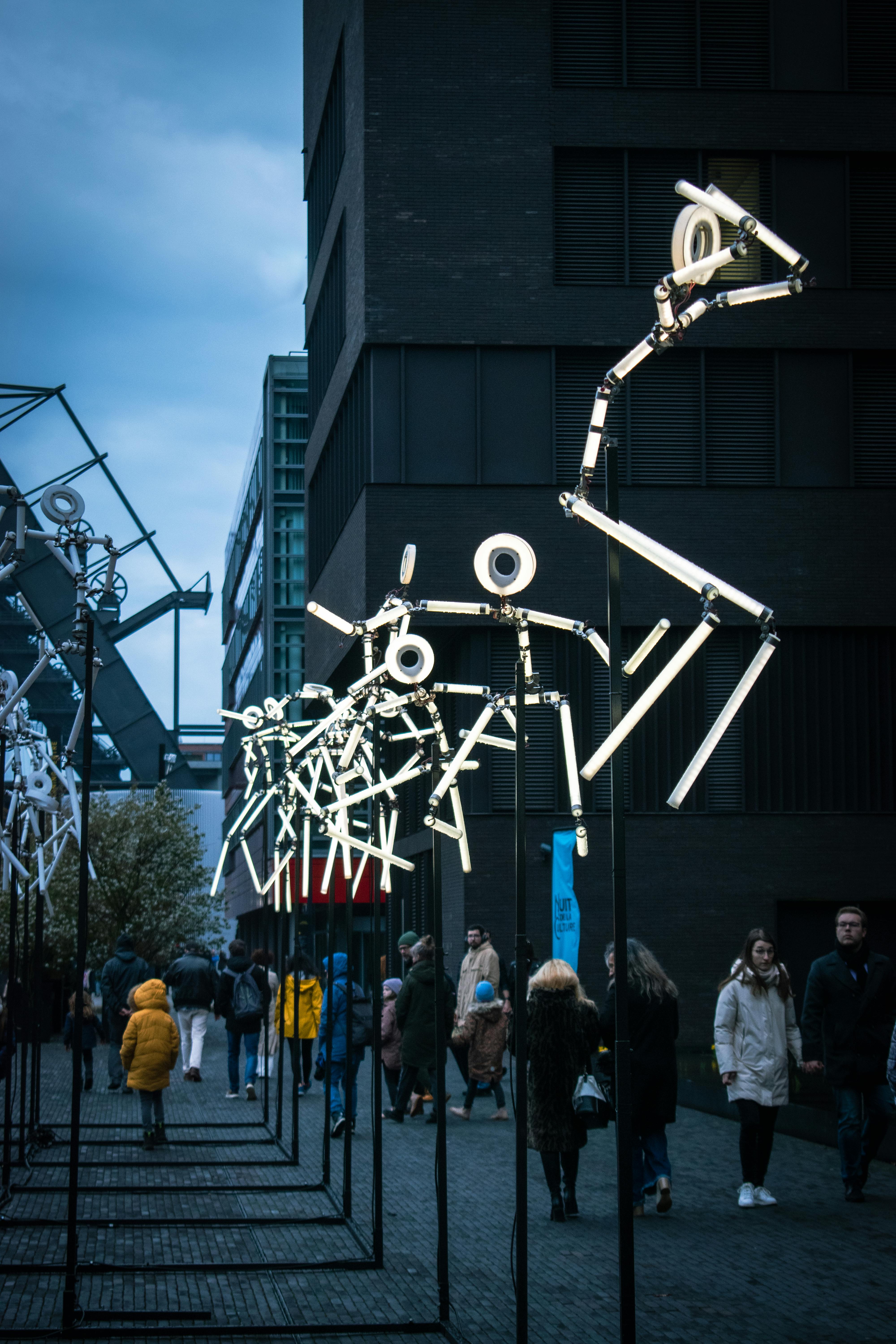 Neon Installation in Town · Free Stock Photo