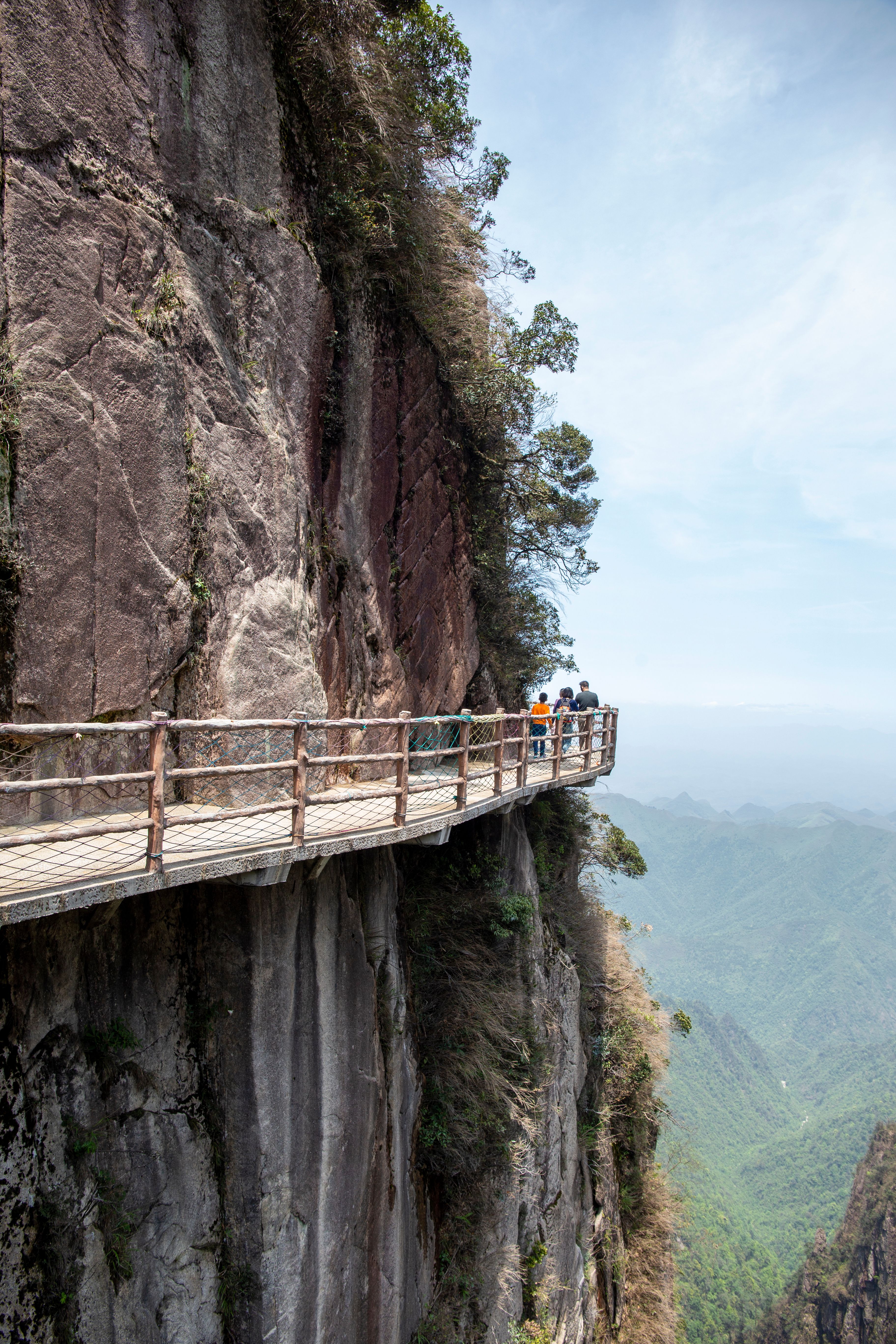 Footbridge on Rock in Mountains · Free Stock Photo