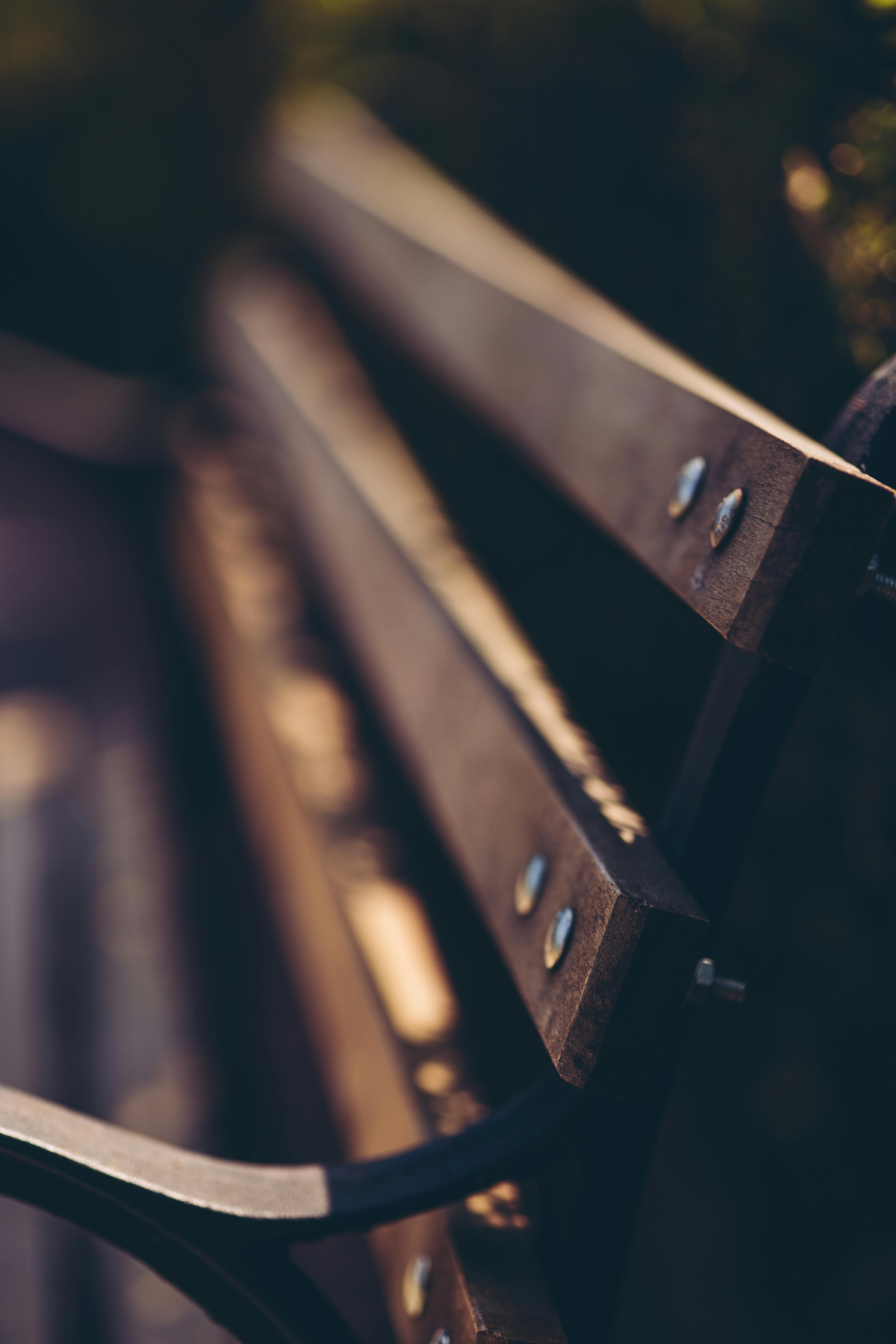 Close-up of a Bench at Sunset · Free Stock Photo