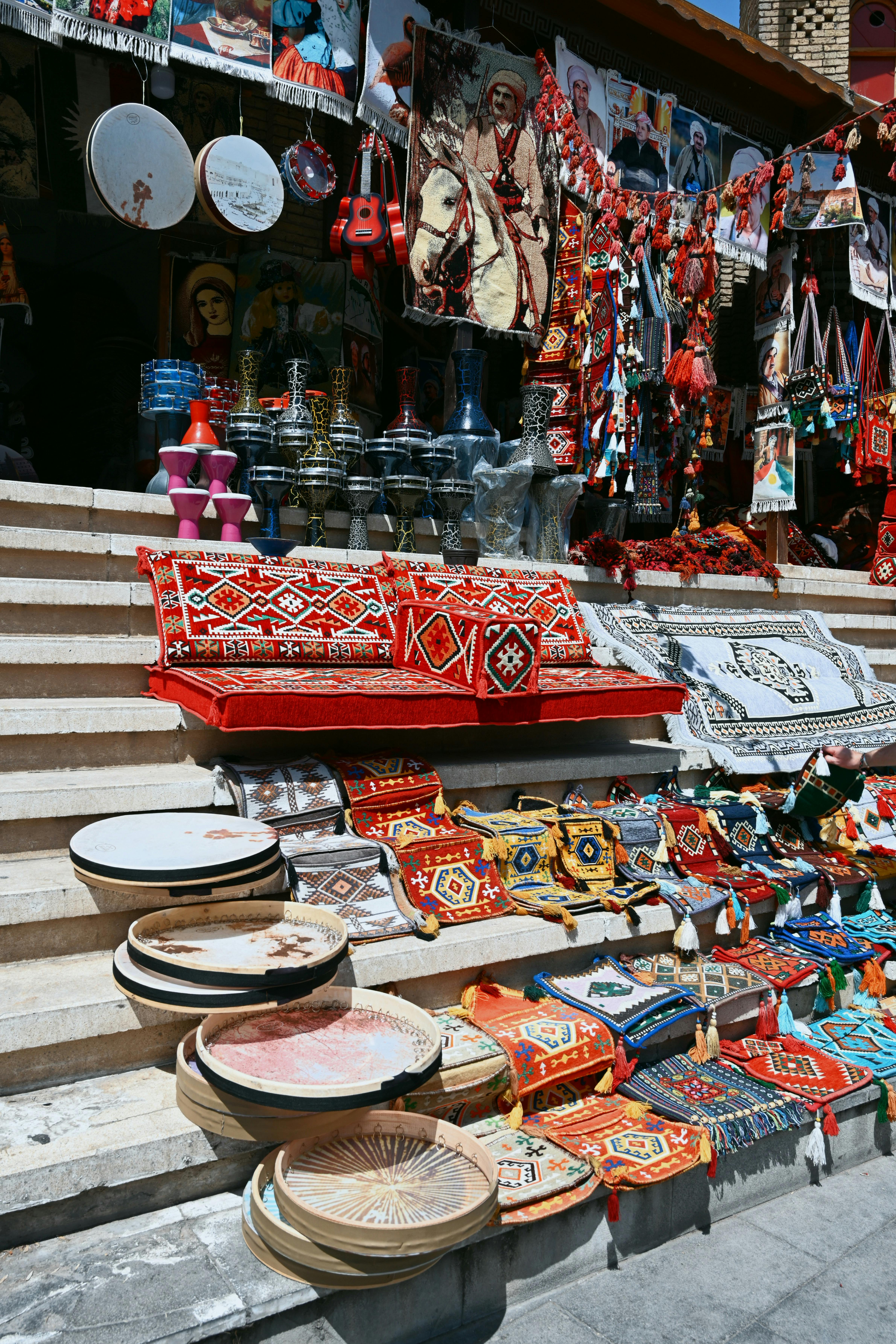 Traditional Handmade Items at the Market in City · Free Stock Photo