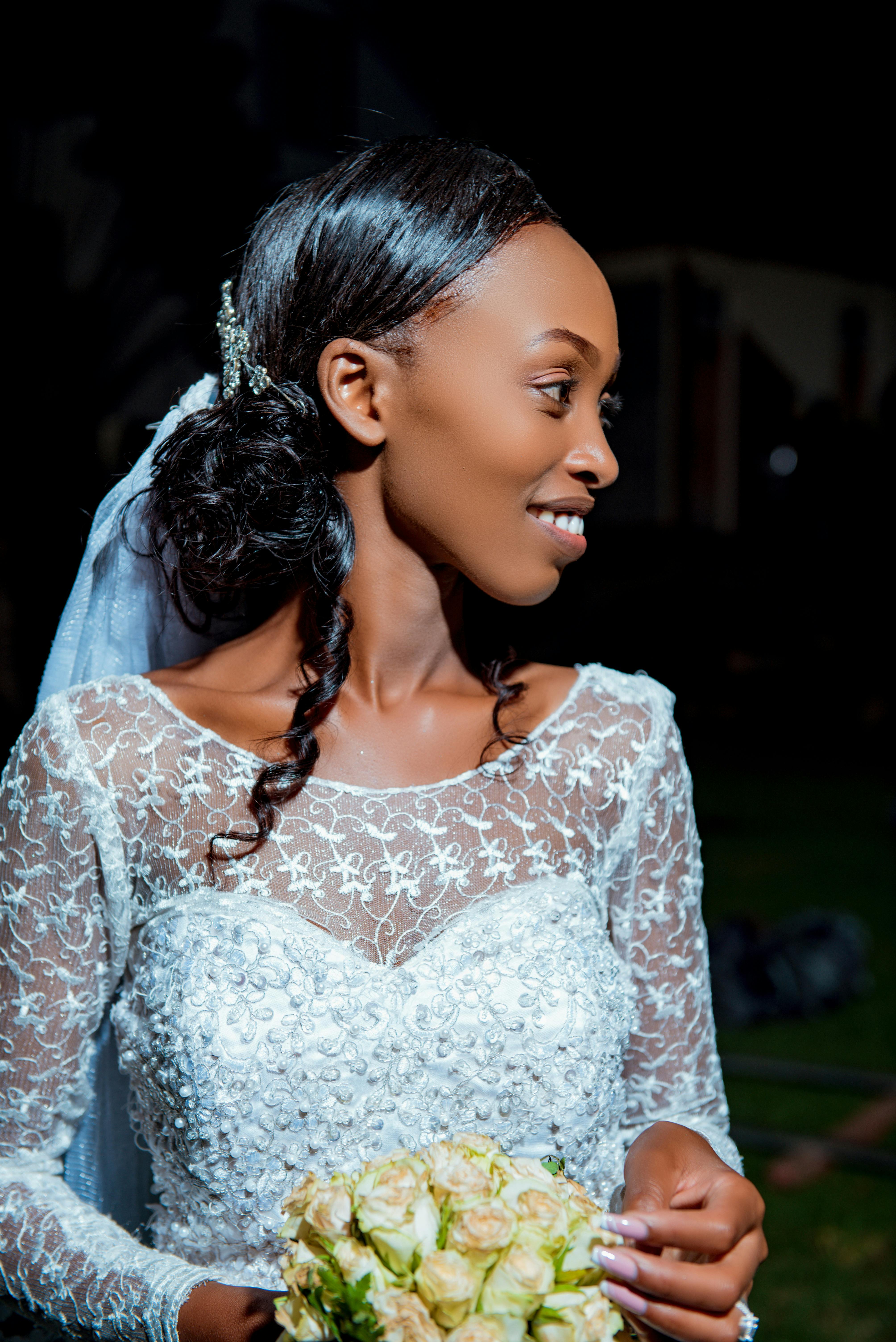 Beautiful Bride with Flowers · Free Stock Photo