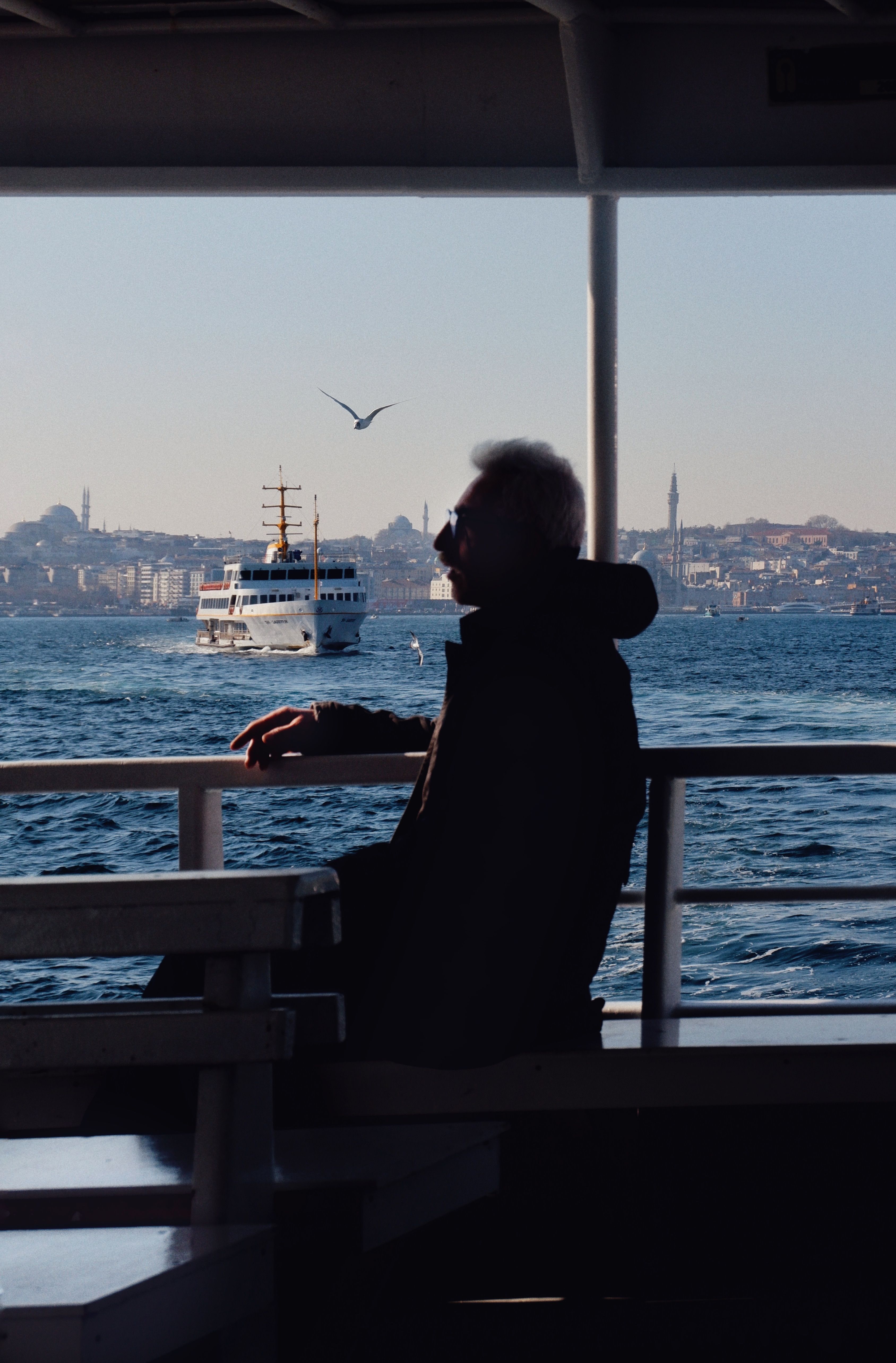 Men Sitting on Ferry in Istanbul · Free Stock Photo