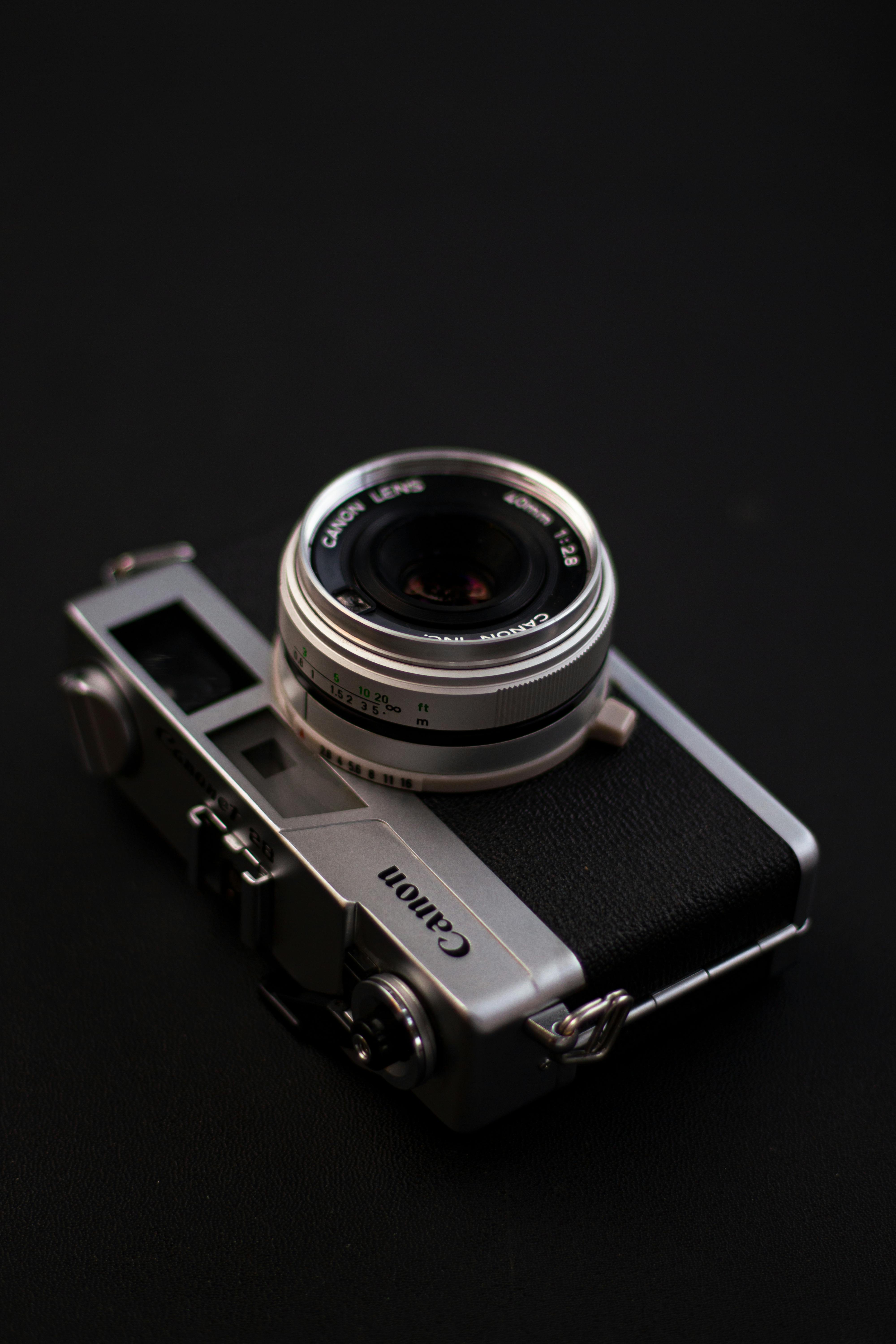 Camera on Black Background · Free Stock Photo