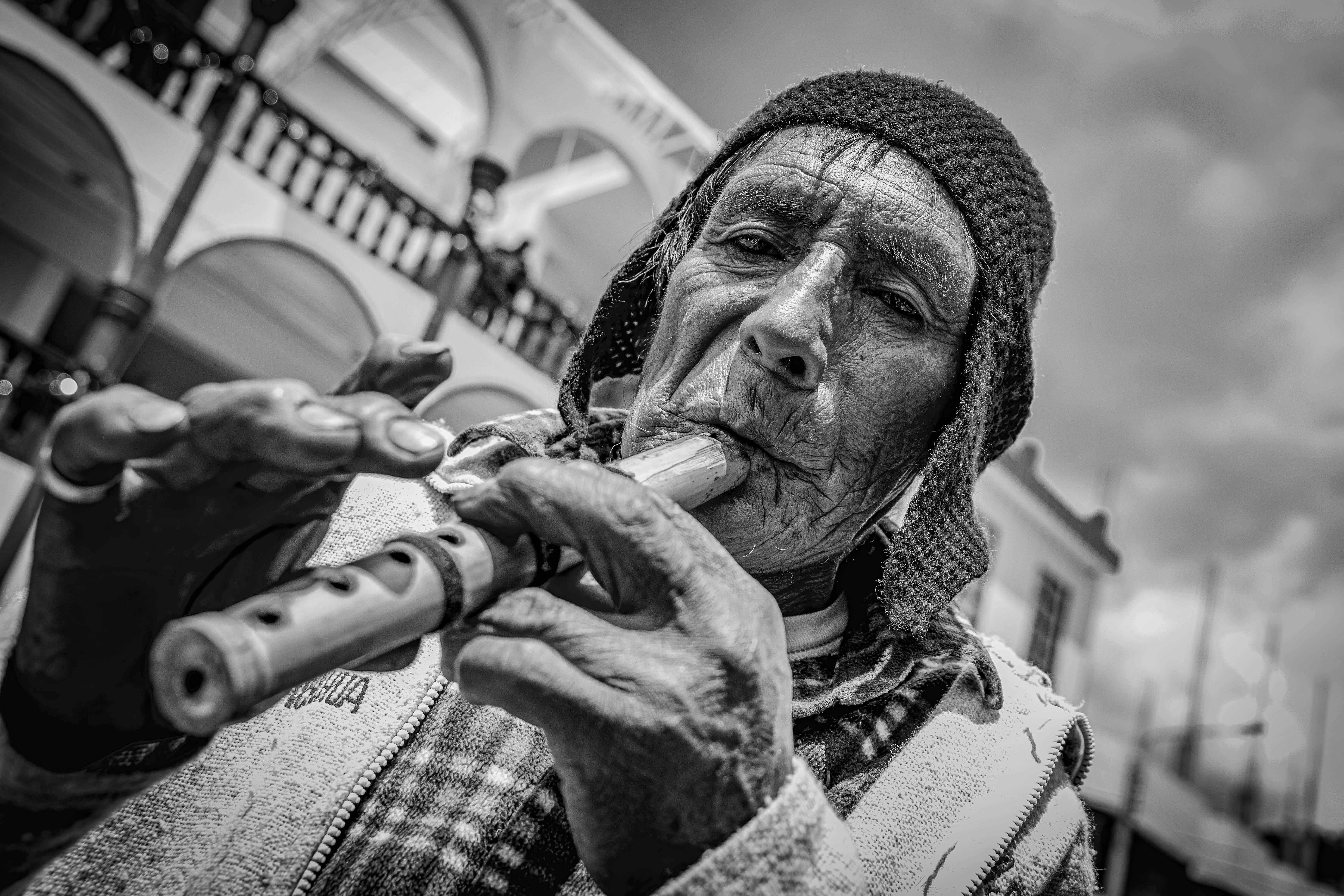 Elderly Person Playing Flute · Free Stock Photo