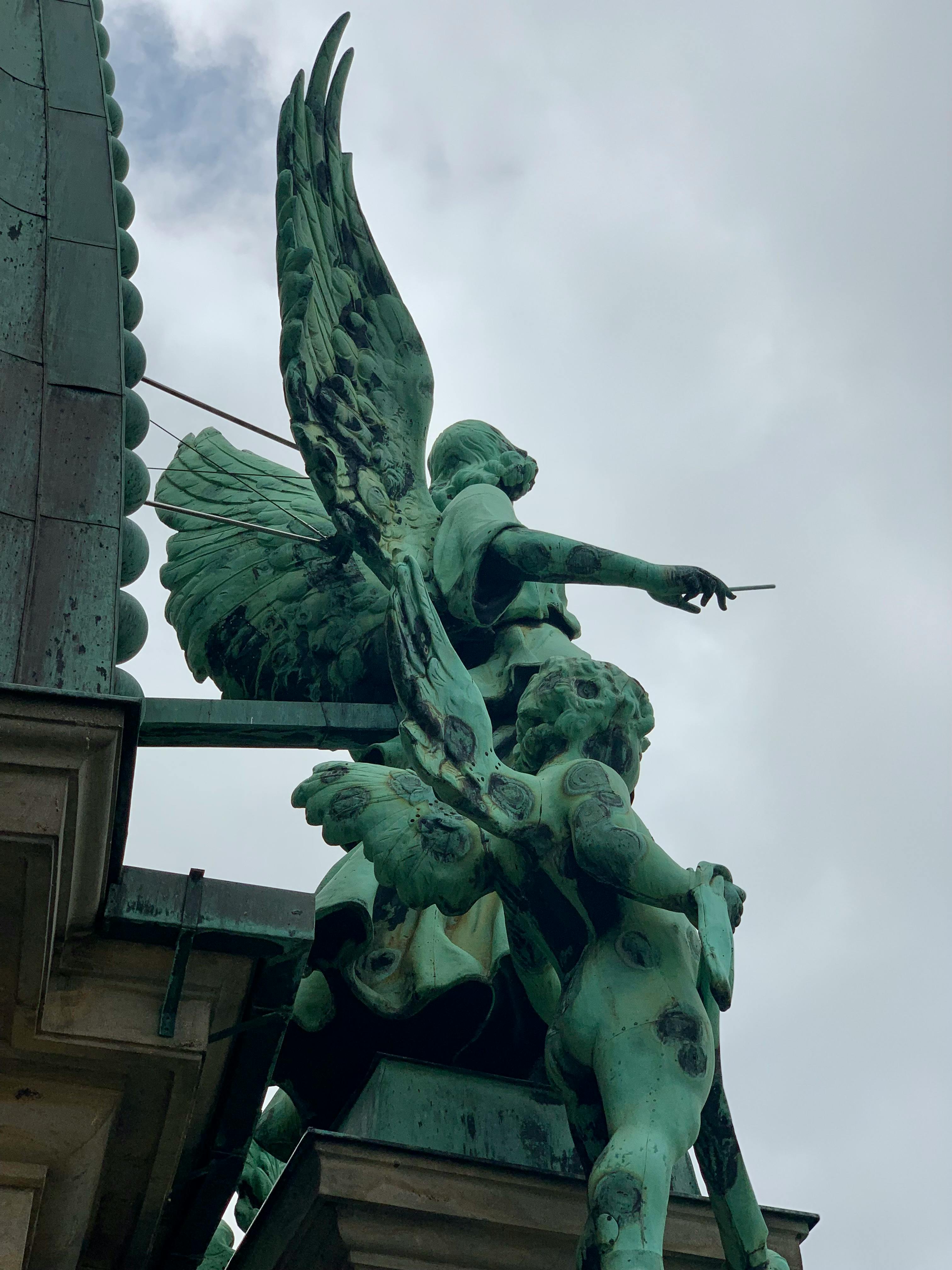 Low Angle Photo of Angel Statue · Free Stock Photo