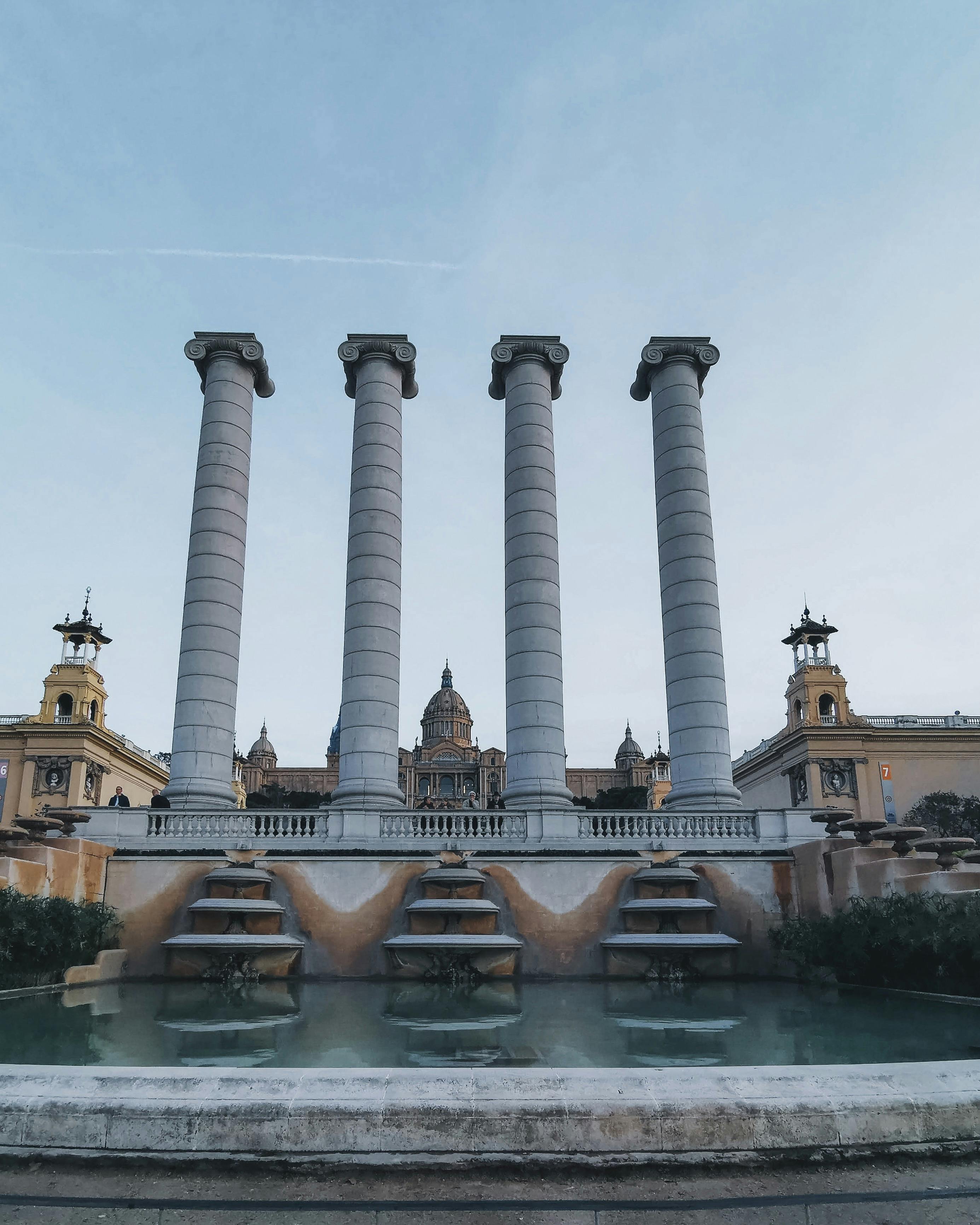 The Four Columns in Barcelona, Spain · Free Stock Photo