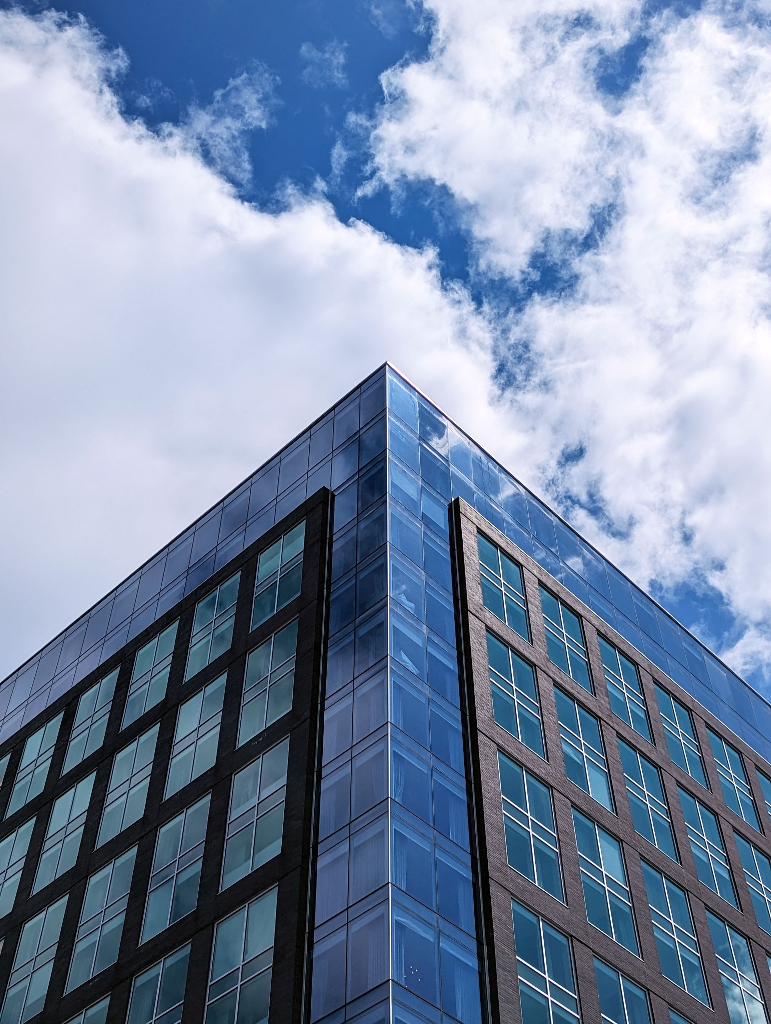 Corner of Building with Windows · Free Stock Photo