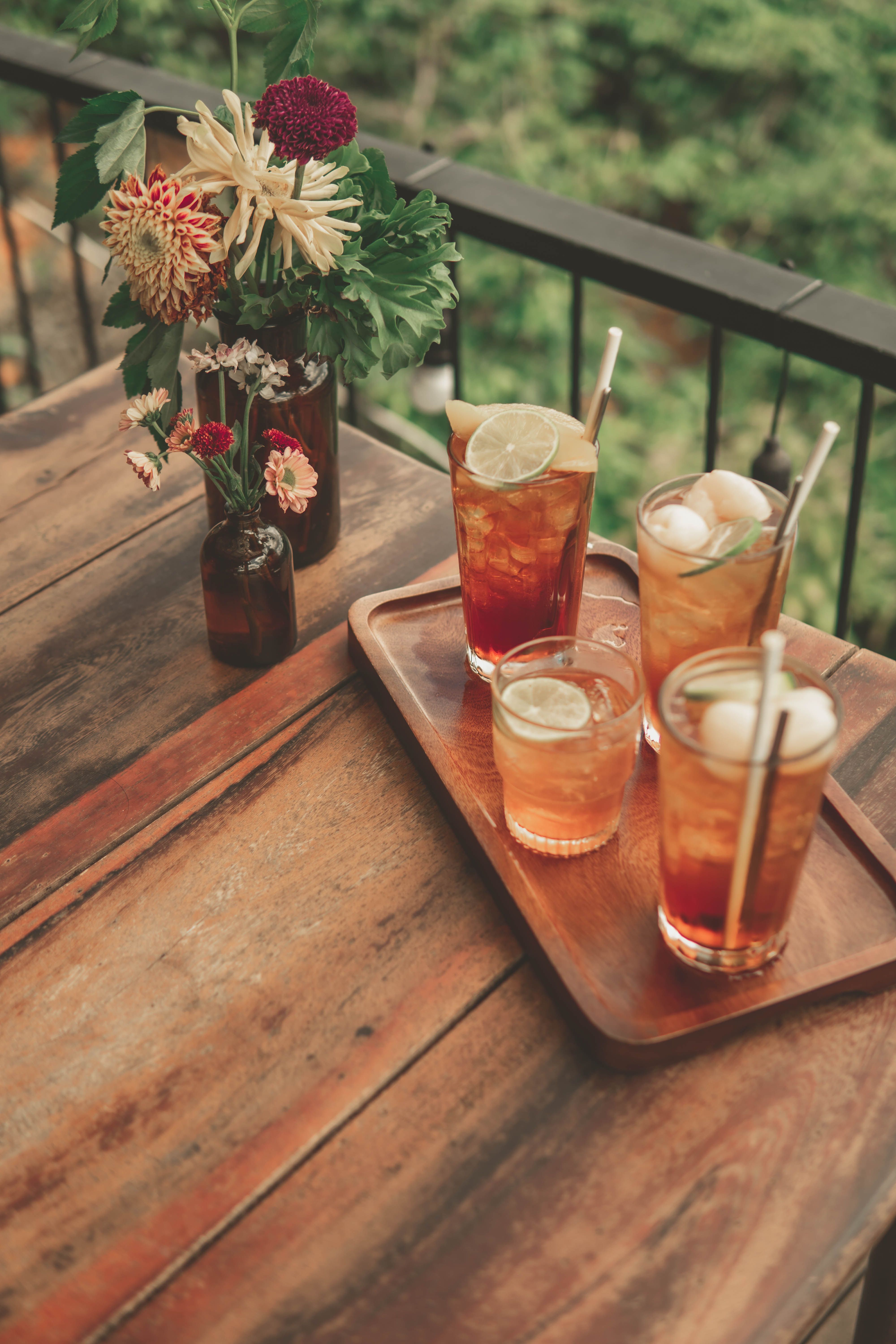 Cold Drinks on the Table · Free Stock Photo