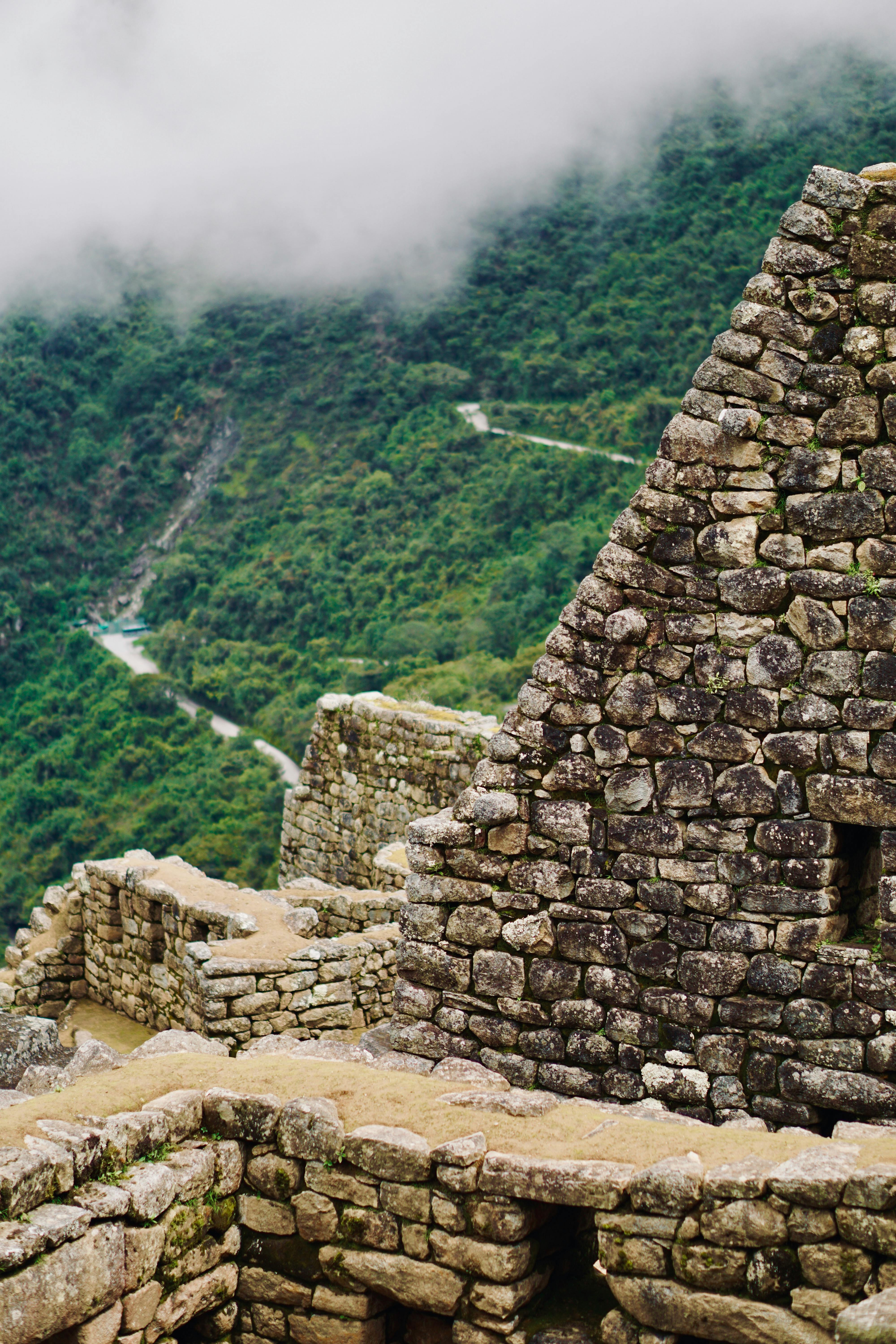 Cloud over Stone Building Ruins in Mountains · Free Stock Photo
