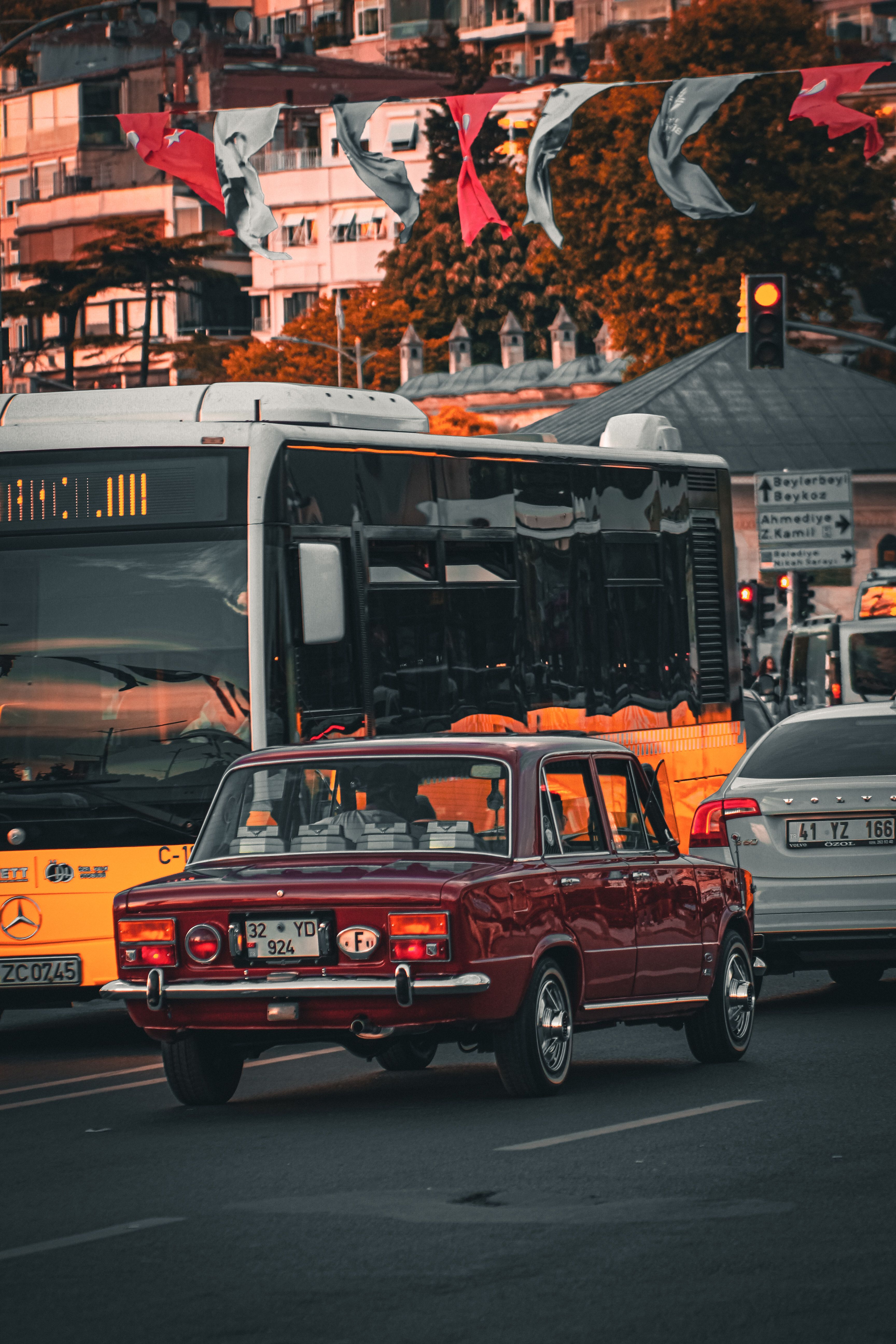 Yellow School Bus on the Road · Free Stock Photo