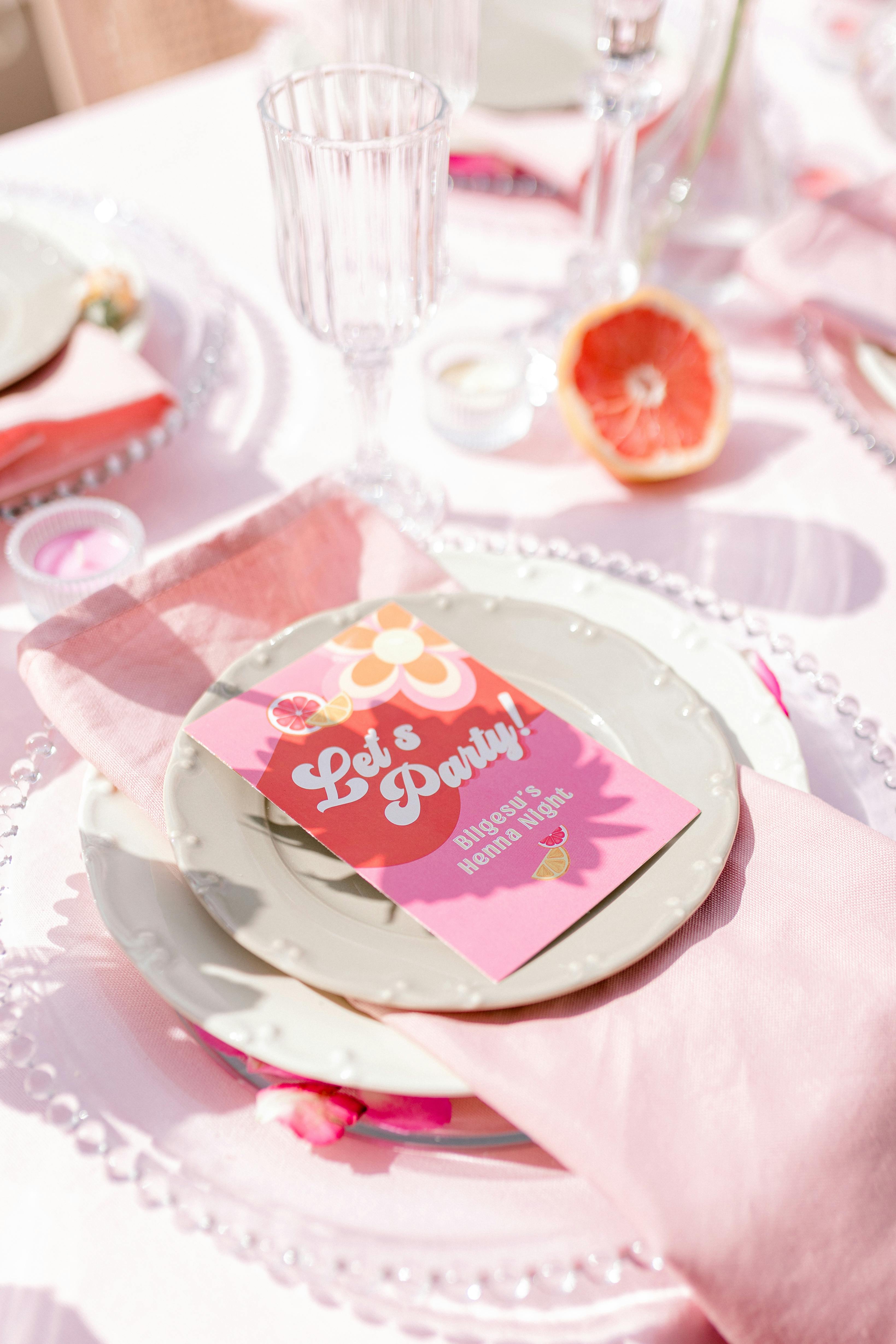 Box on Decorated, Pink Table · Free Stock Photo