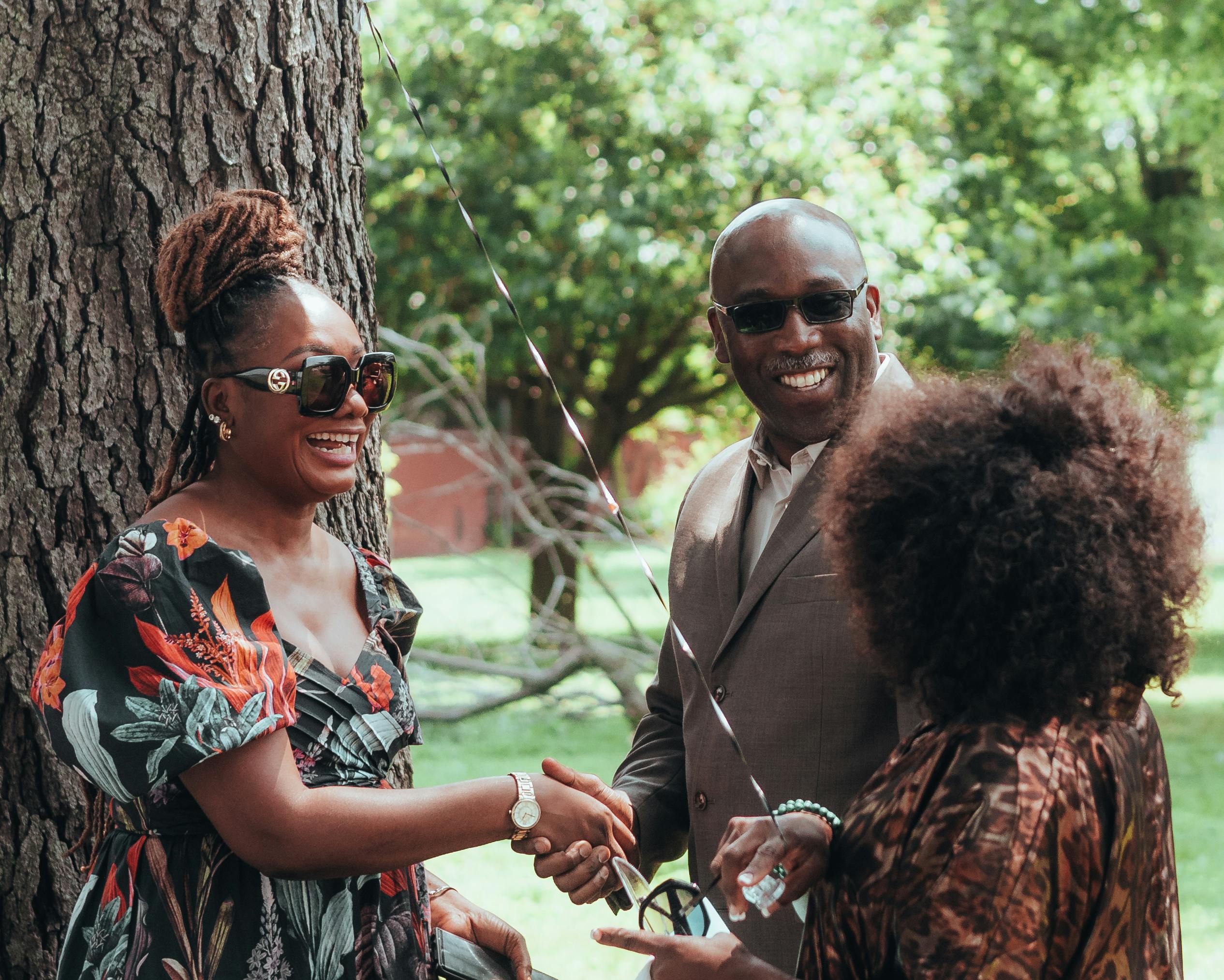 Woman inviting Guest in Yard · Free Stock Photo
