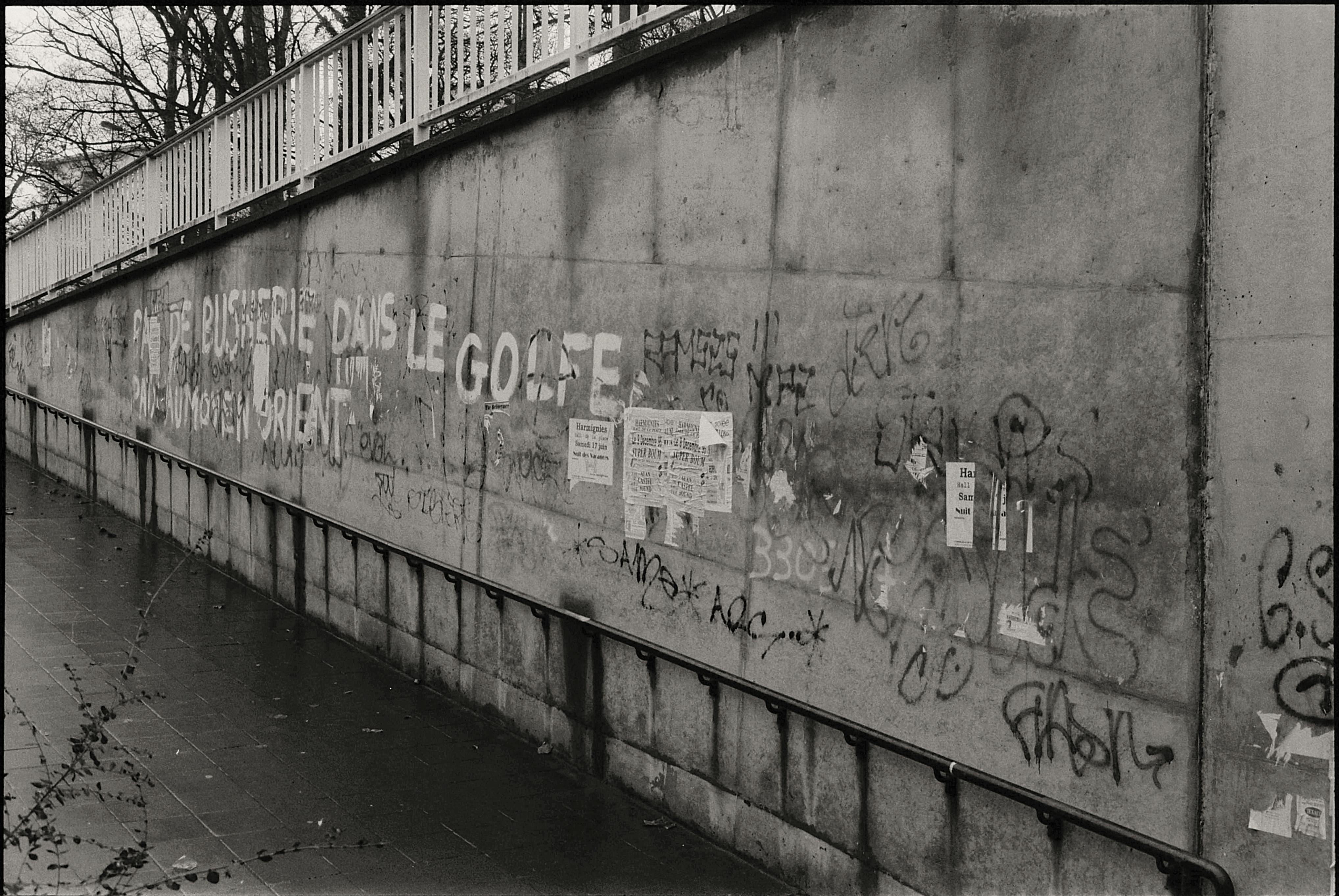 Tags on Wall in Black and White · Free Stock Photo