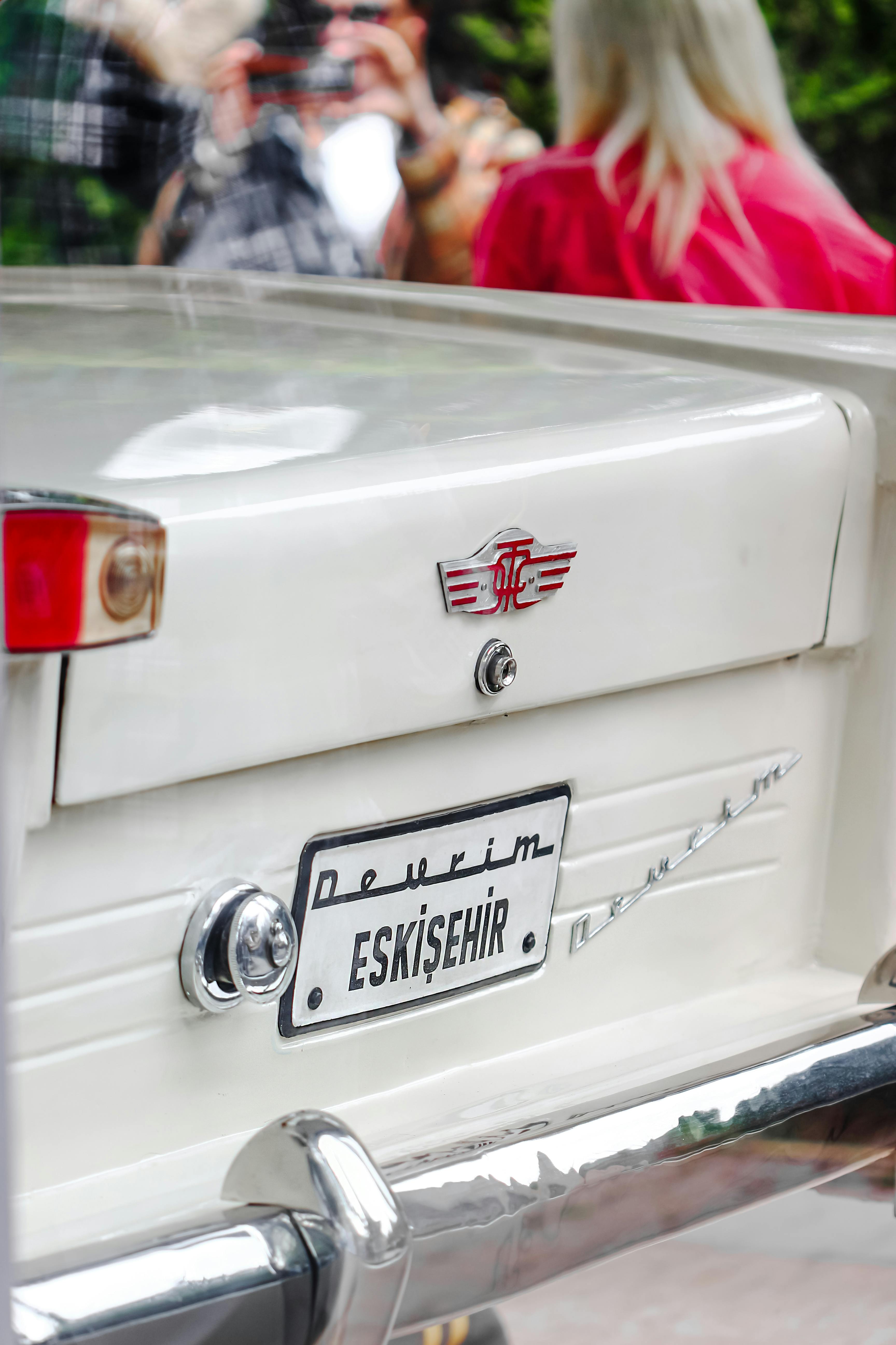 Close-up of the Back of a Vintage Devrim Car · Free Stock Photo