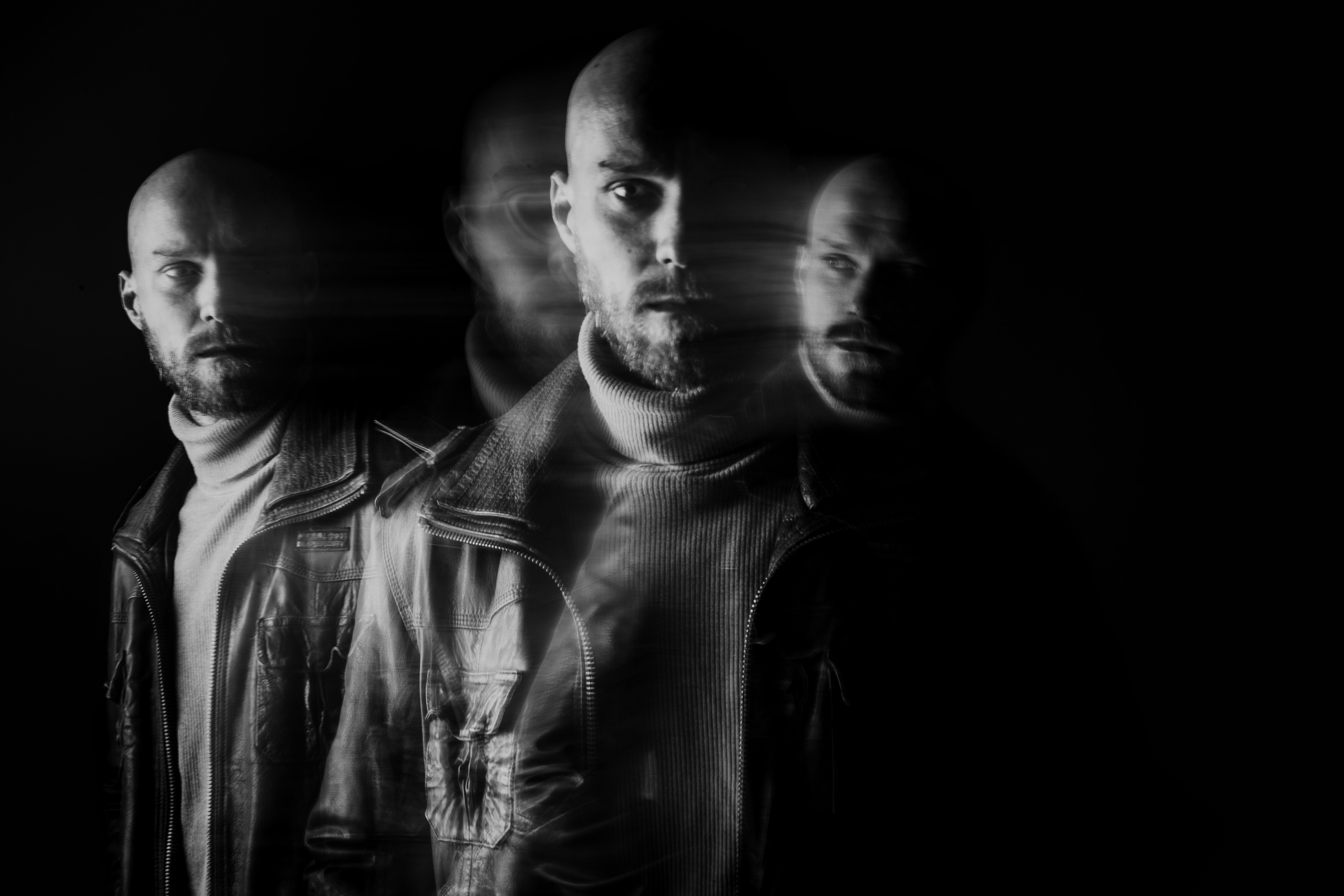 Multiple Portrait of Bald Man with Beard · Free Stock Photo