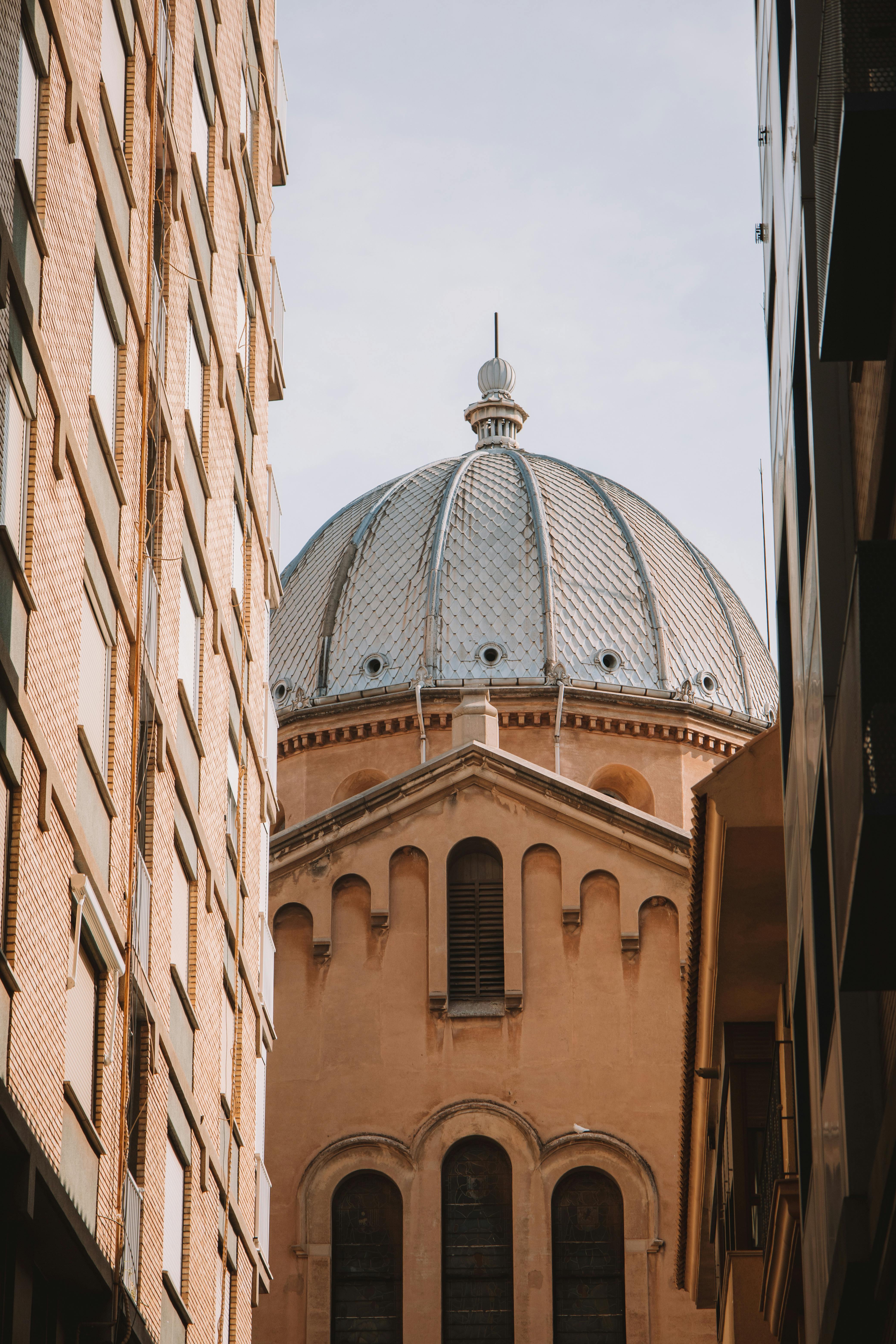 Temple Building and Clear Sky · Free Stock Photo