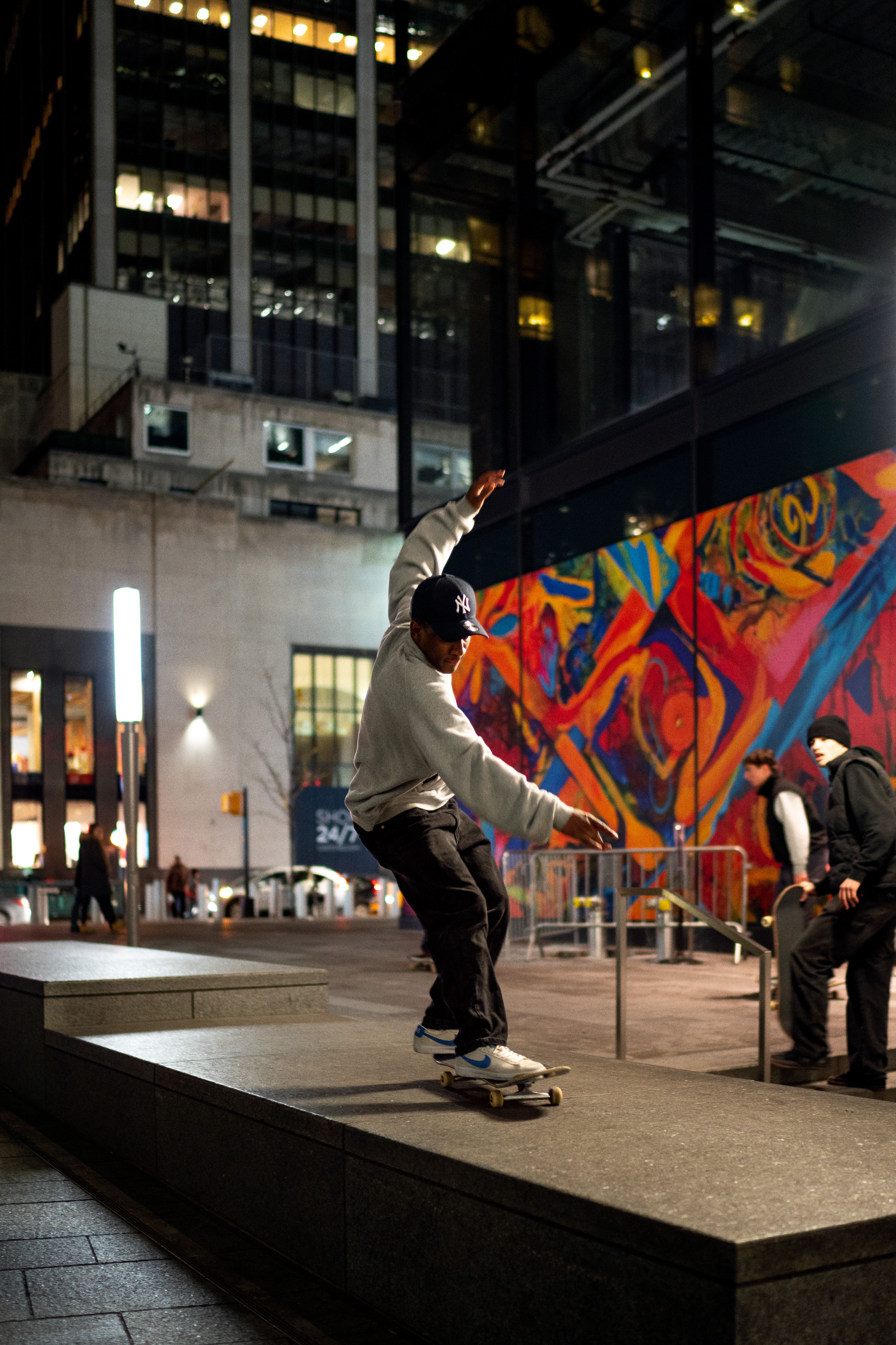 Man Skateboarding at Night · Free Stock Photo