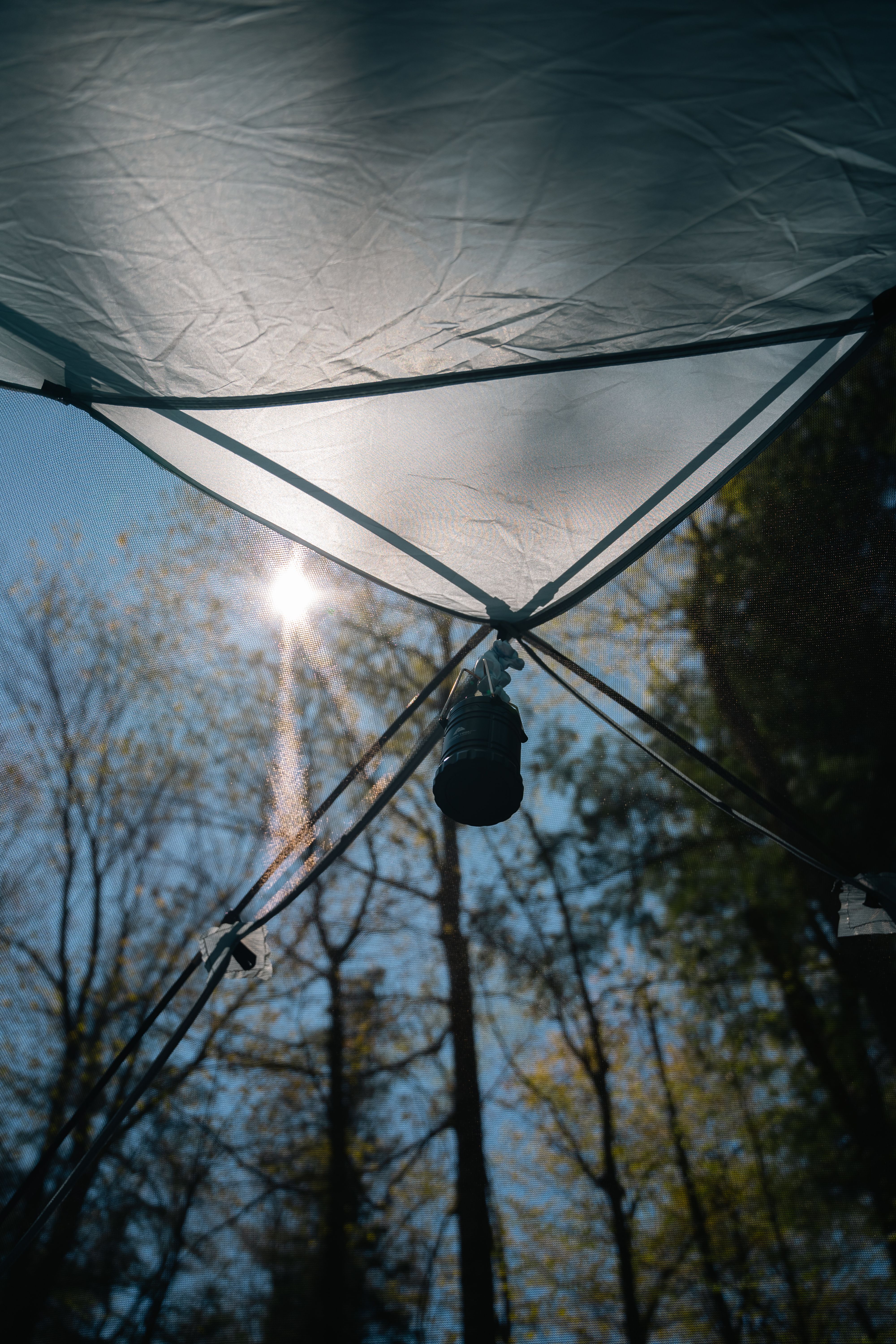 Sunlight over Tent Side · Free Stock Photo