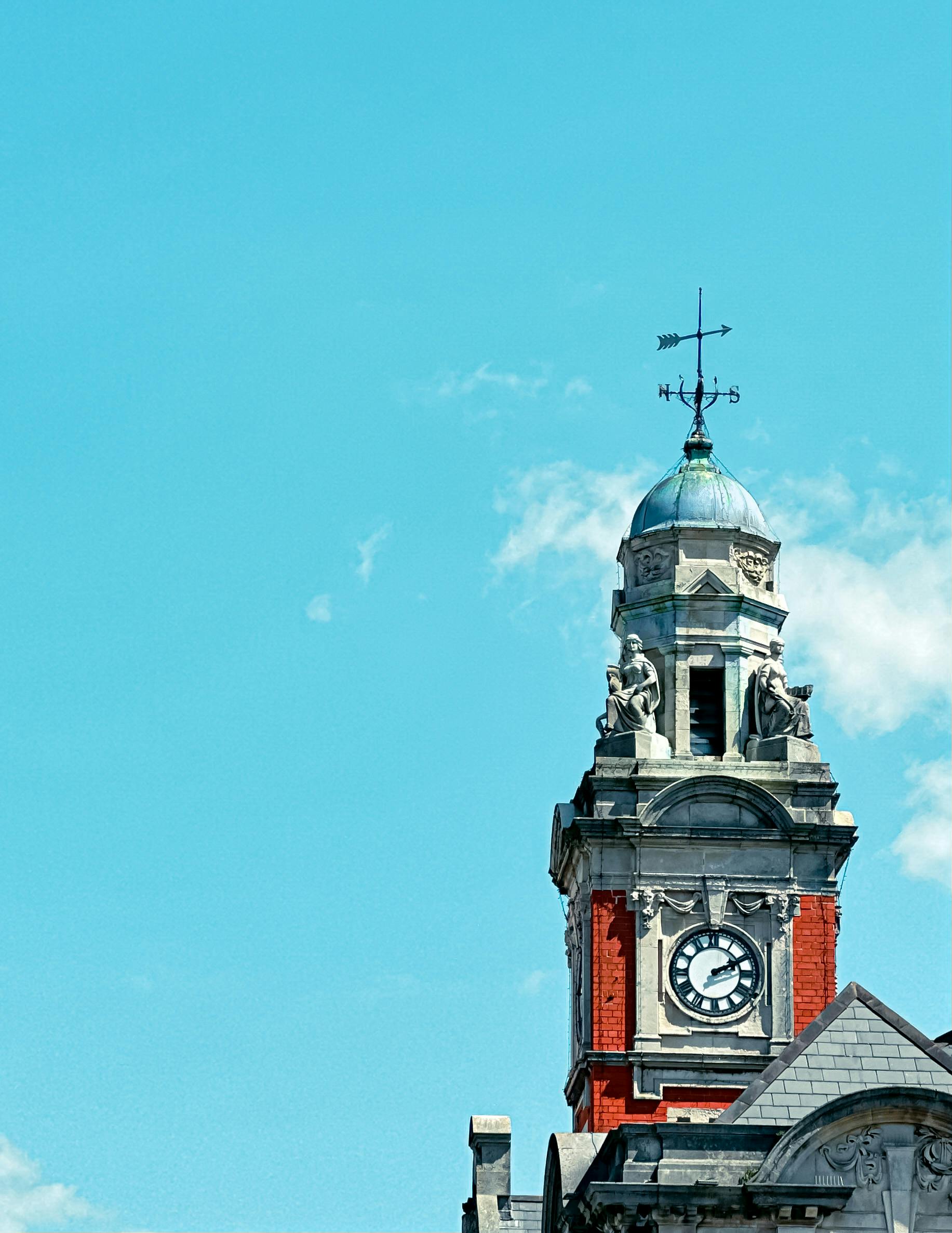 Clear Sky over Building Tower · Free Stock Photo