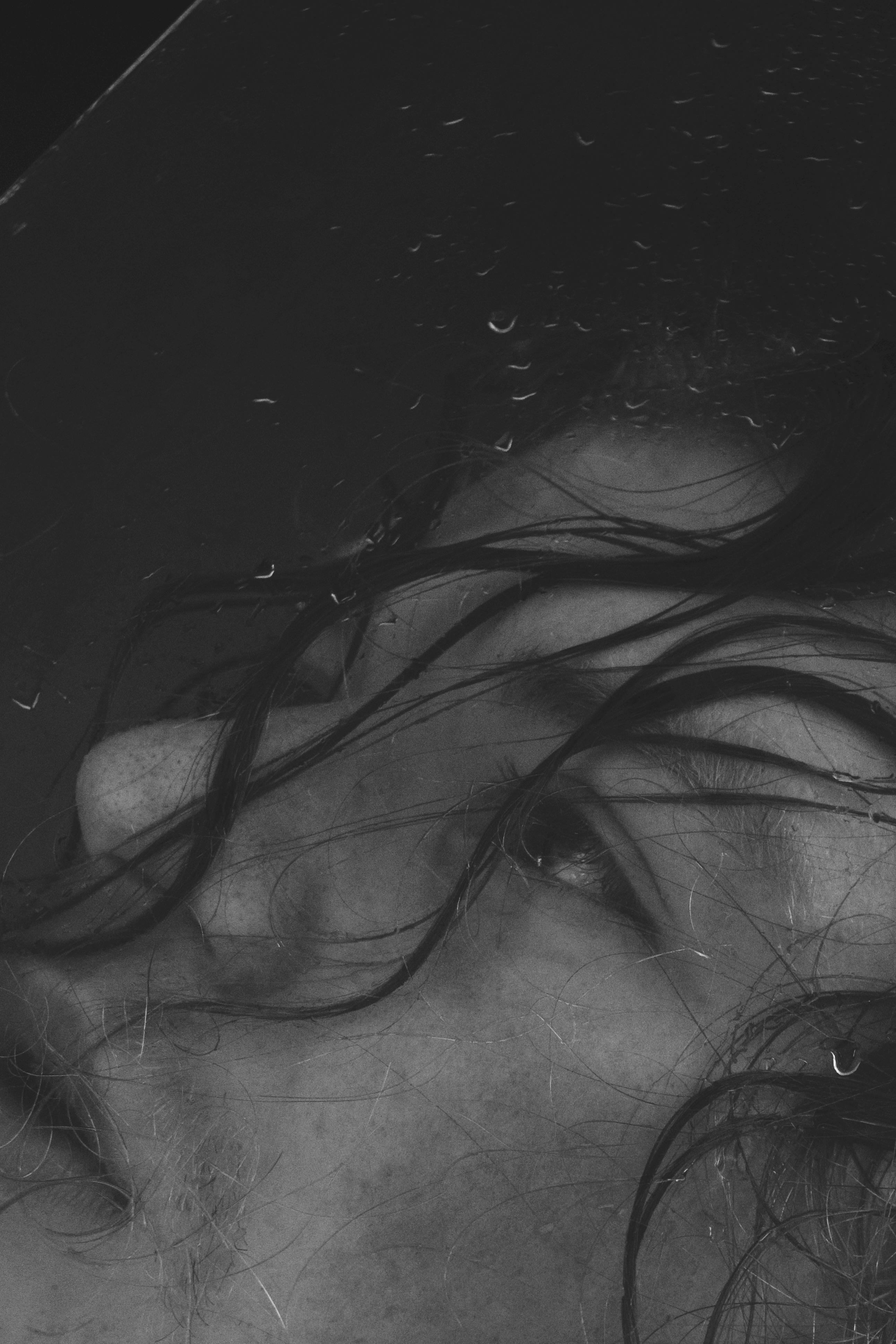 Long Hair over Man Face · Free Stock Photo