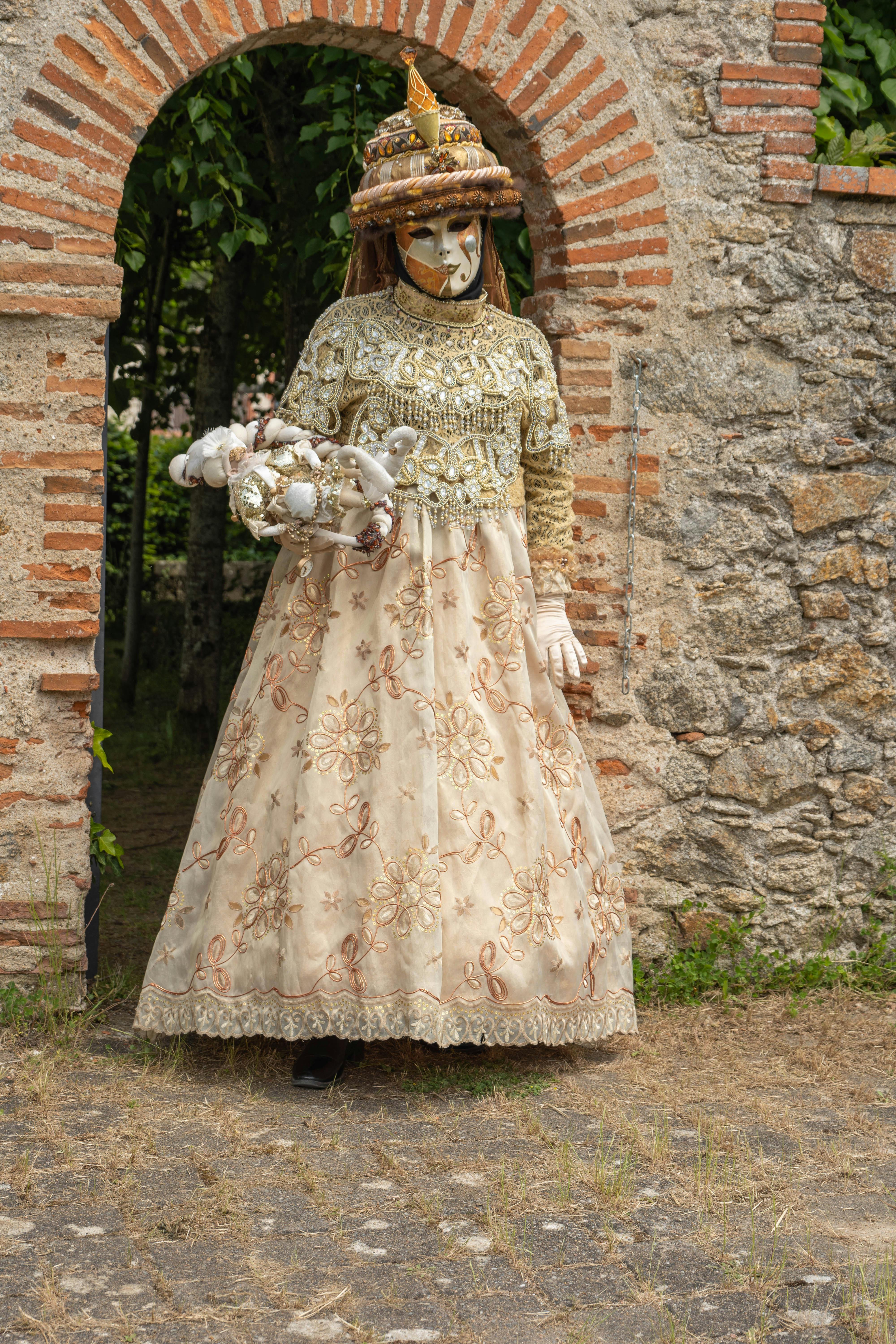 Woman Posing in Aristocrat Dress · Free Stock Photo