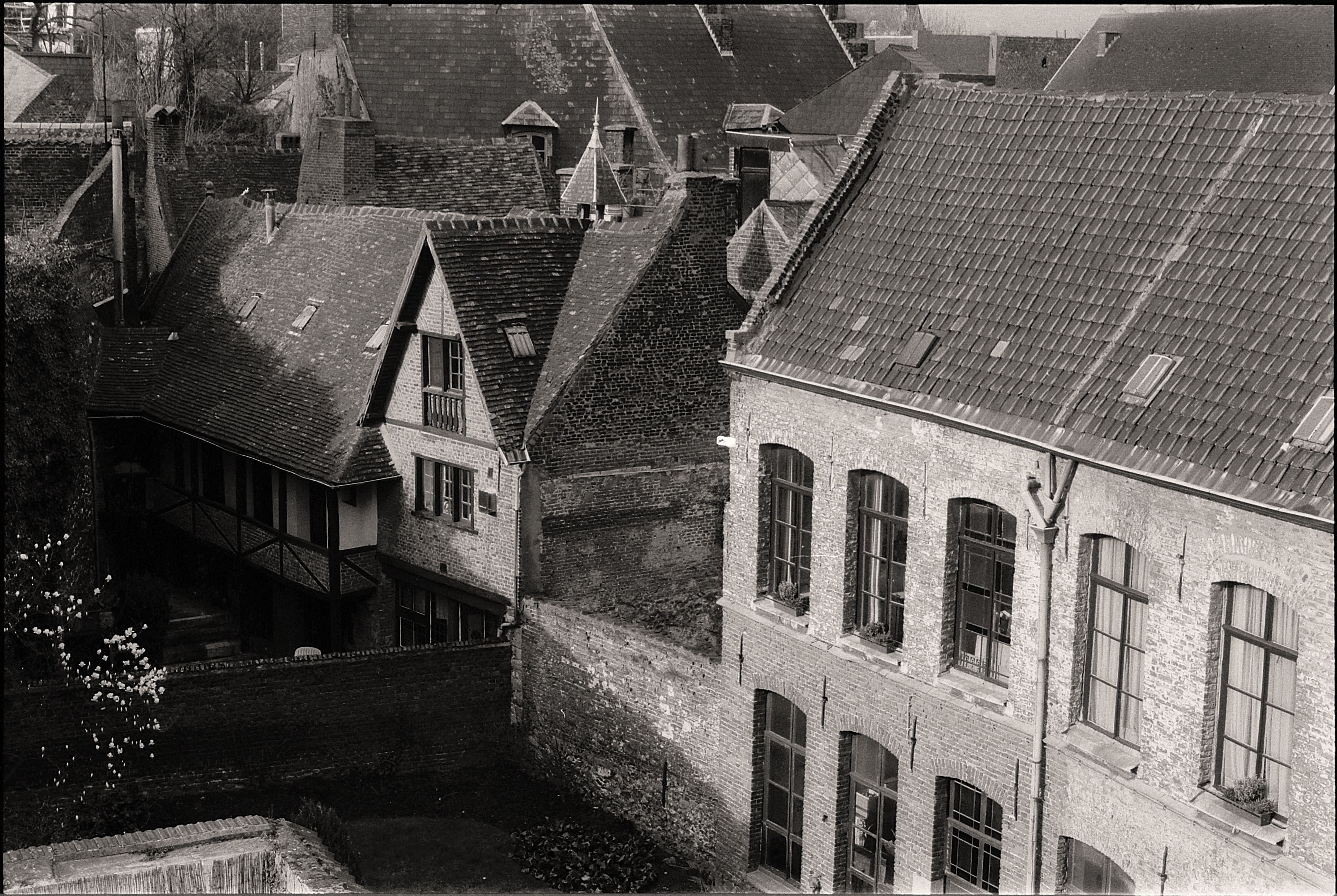 Old Town in Black and White · Free Stock Photo