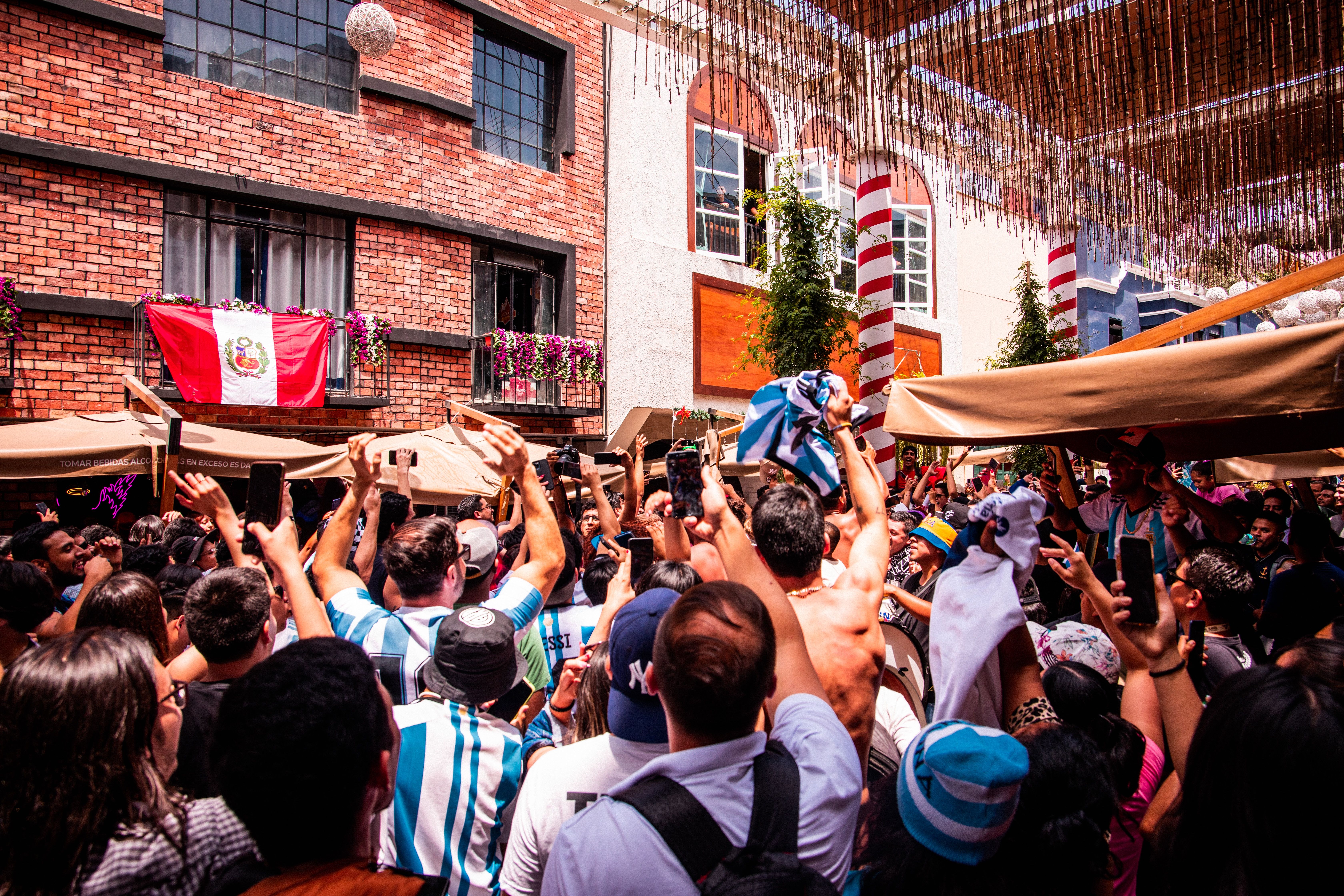 Crowd in World Cup Celebration in Argentina · Free Stock Photo