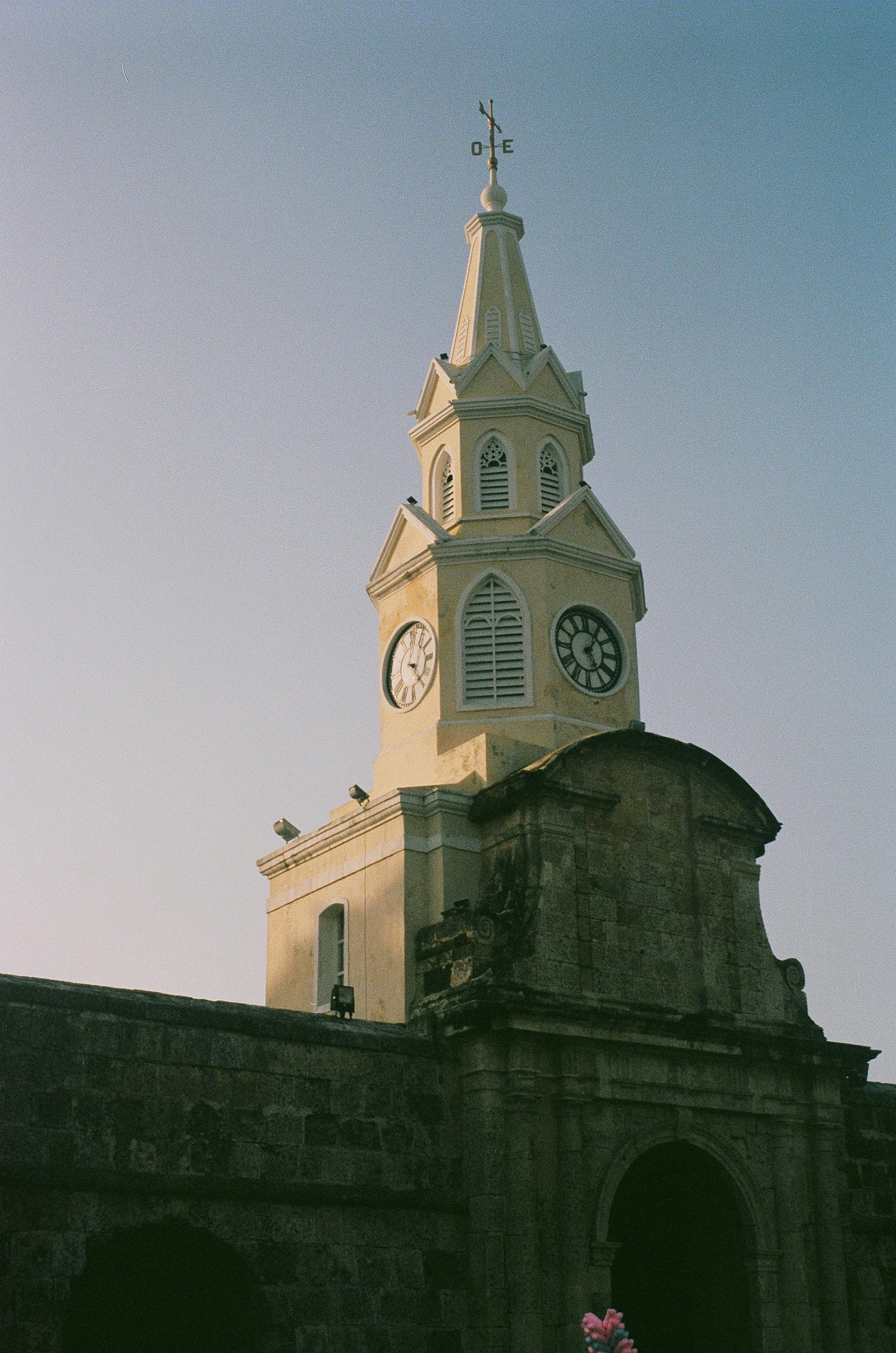 Clock Tower in Cartagena in Colombia · Free Stock Photo