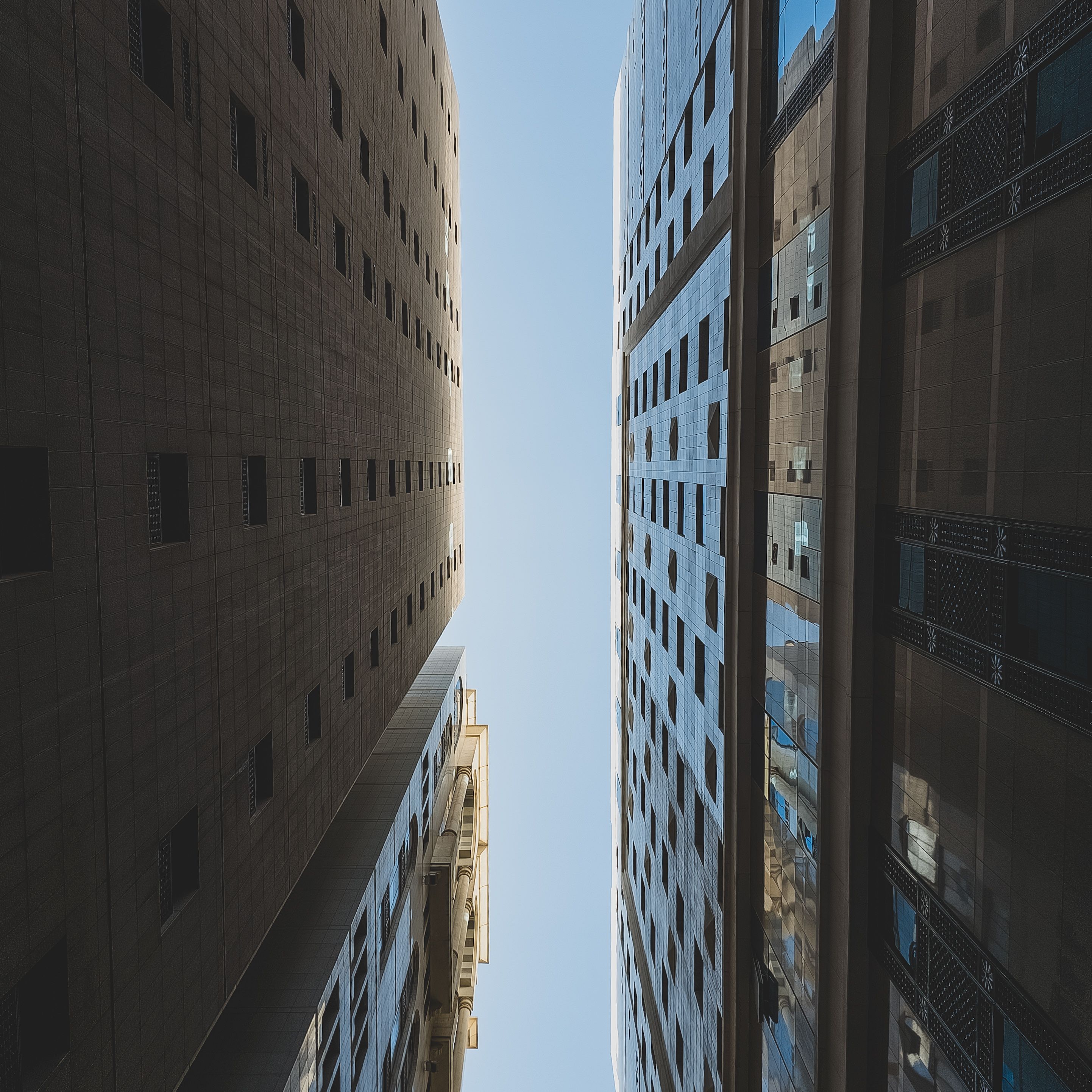 Directly Below Shot of City Buildings · Free Stock Photo