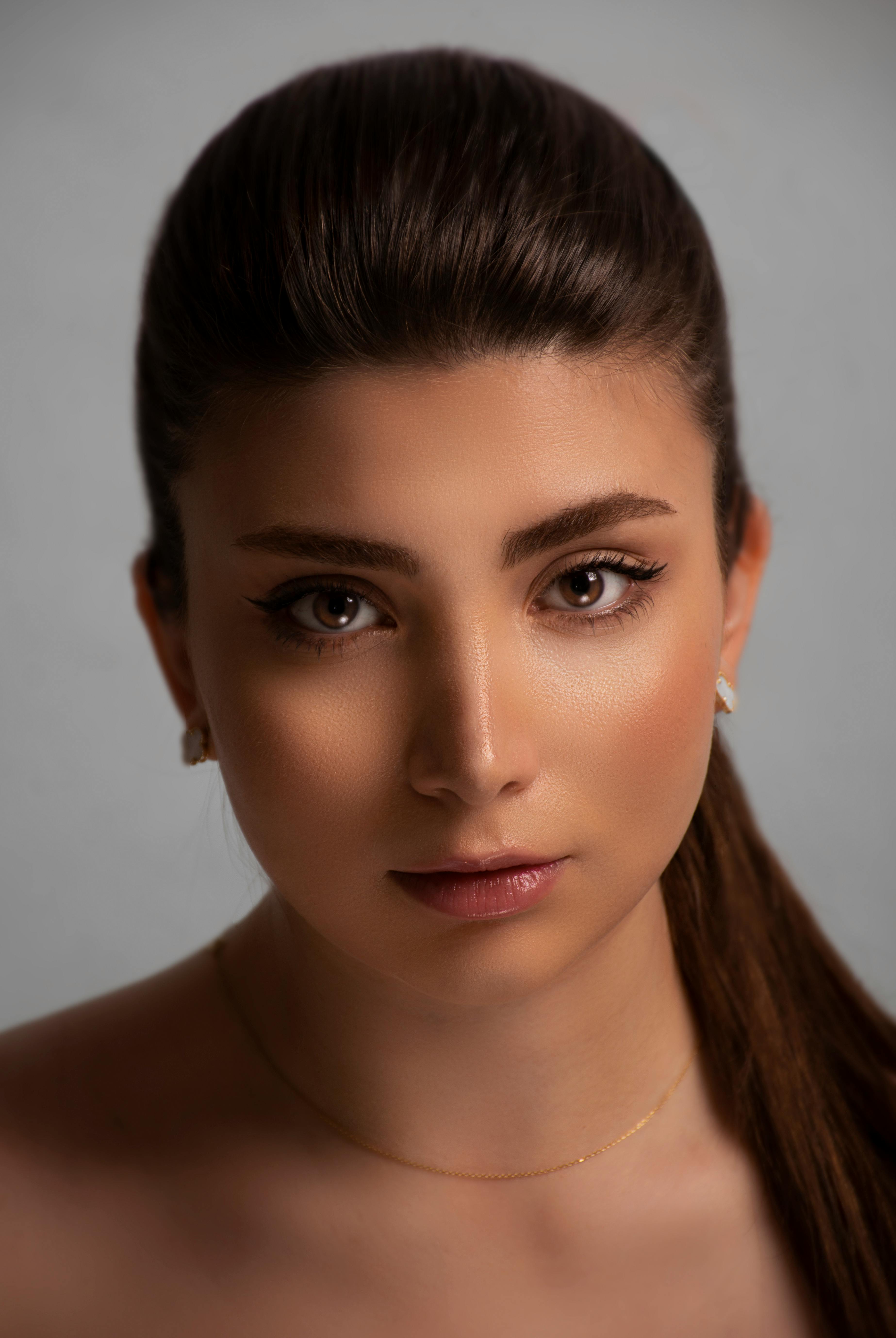 Side Profile of a Woman in White Collared Shirt · Free Stock Photo