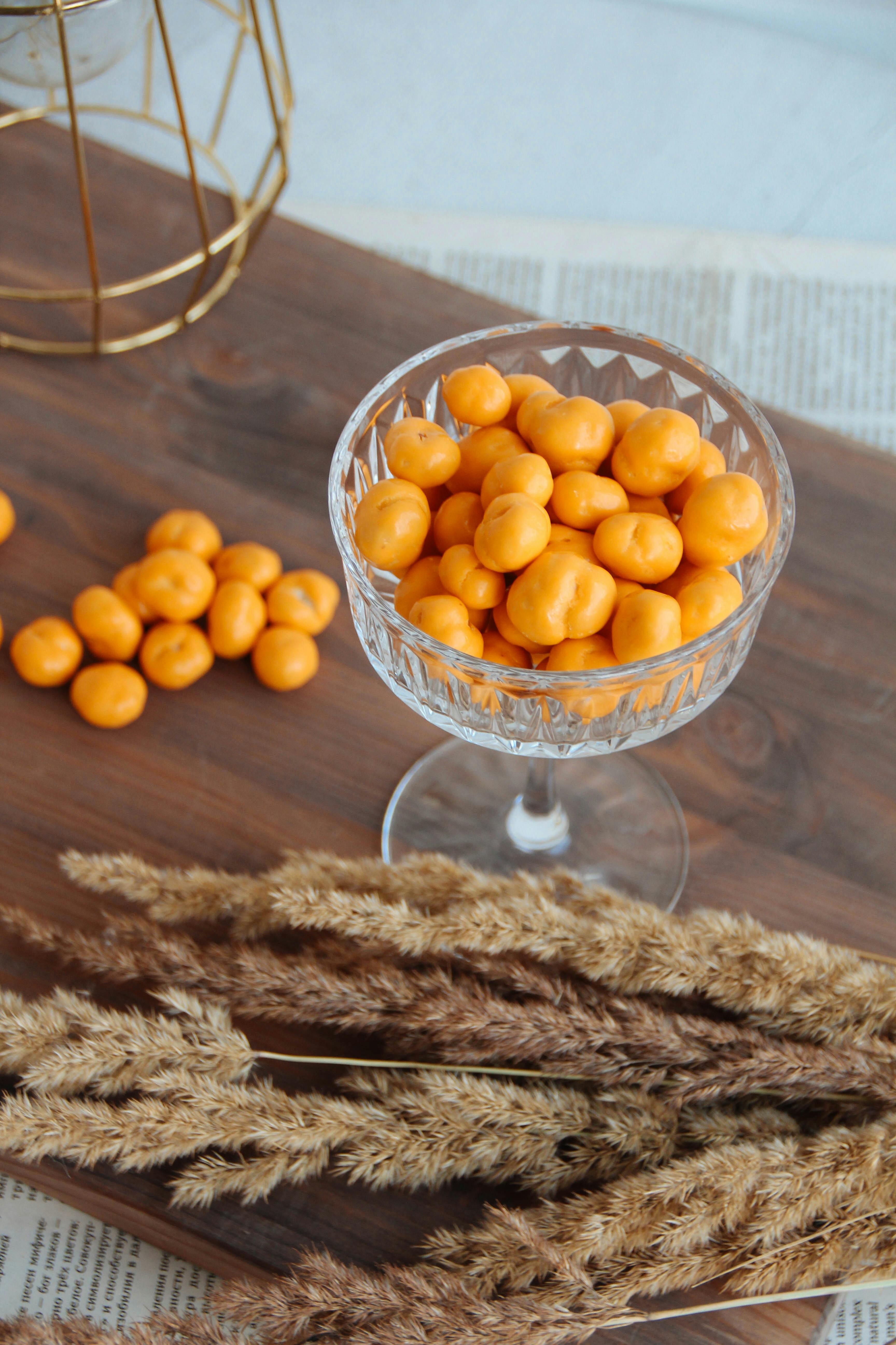 Nuts in Crystal Glass · Free Stock Photo