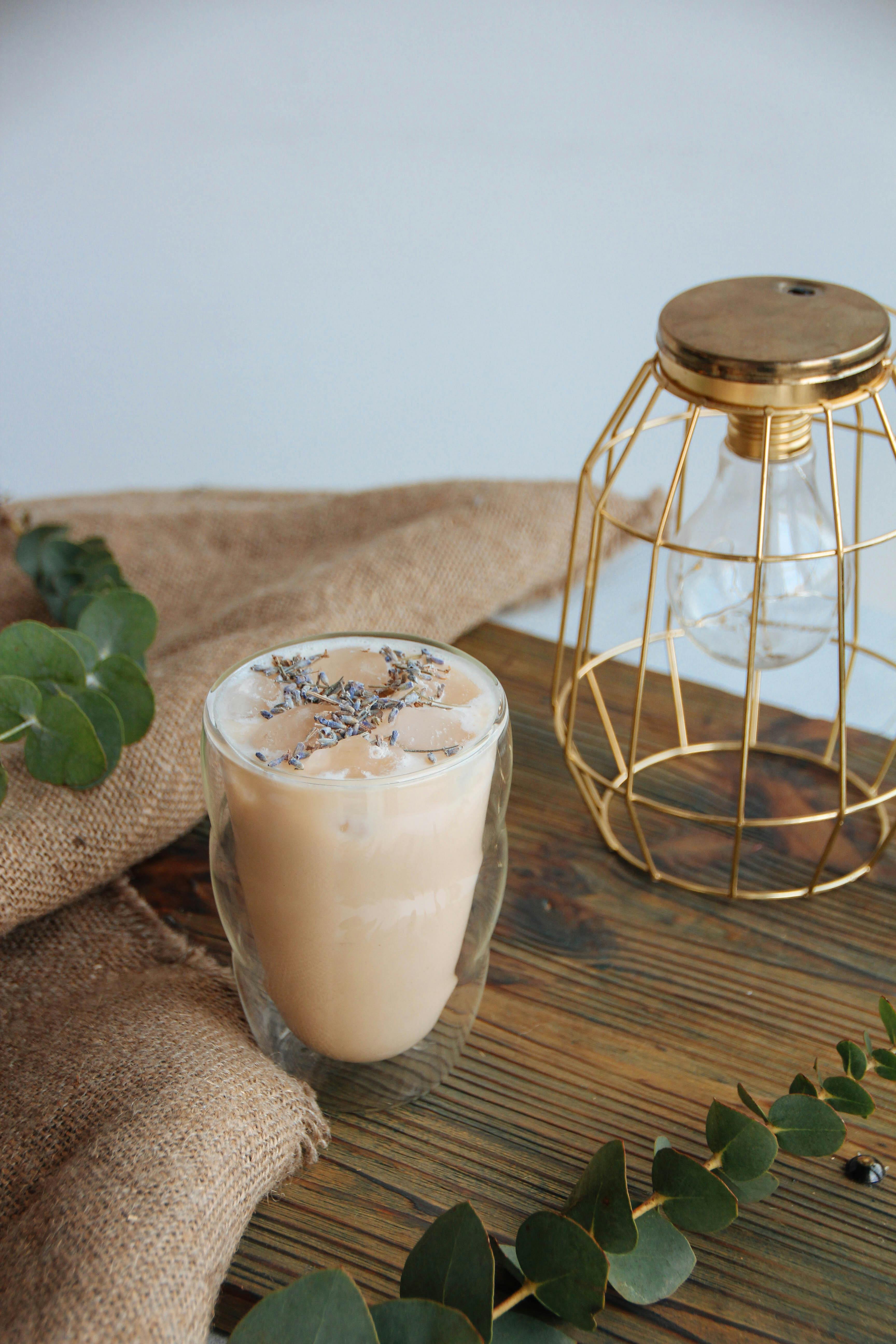 Ice Cubes and Sprinkles in a Latte · Free Stock Photo