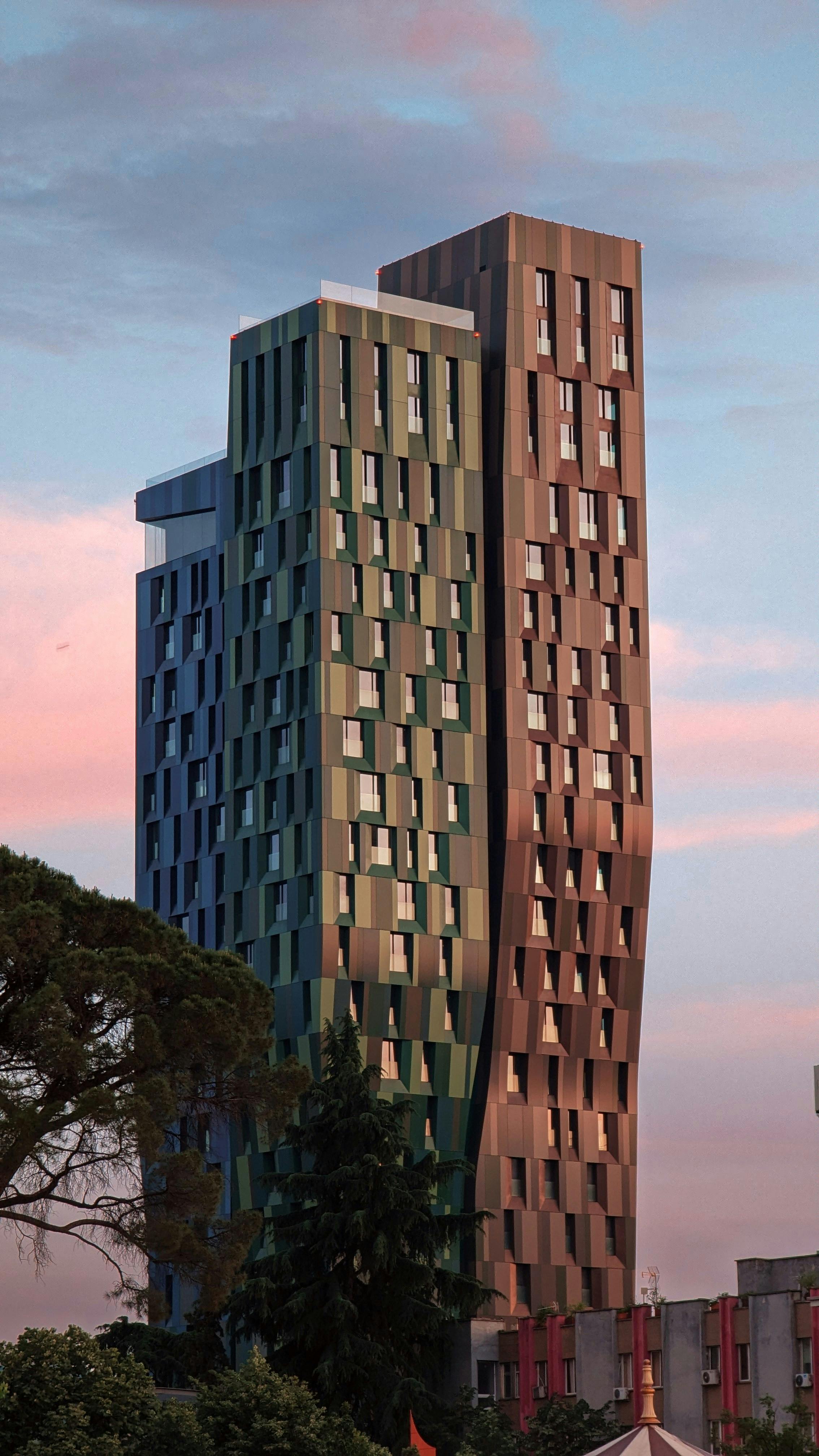 Skyscraper Forever Green Tower in Tirana · Free Stock Photo