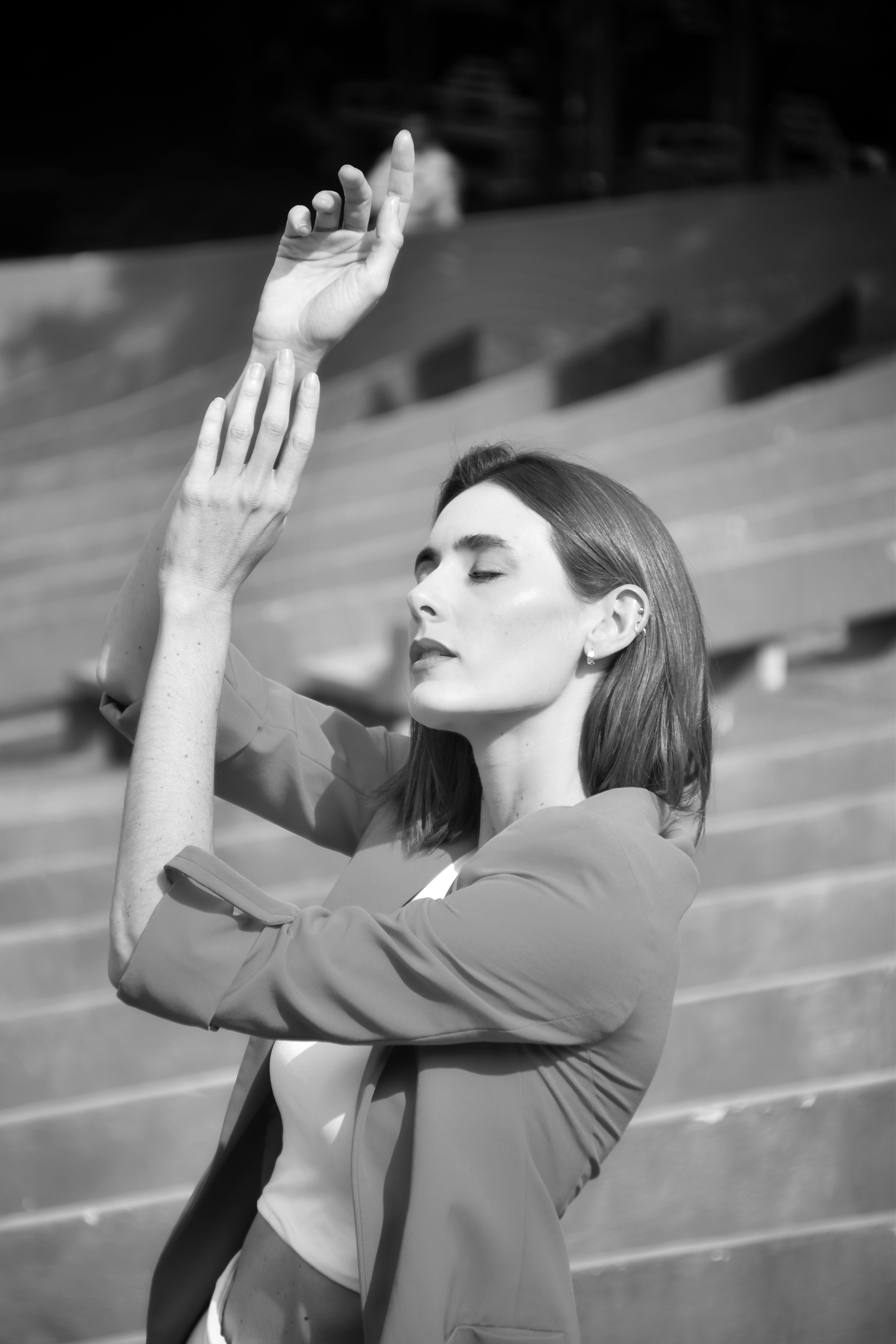 Woman Dancing with Eyes Closed · Free Stock Photo