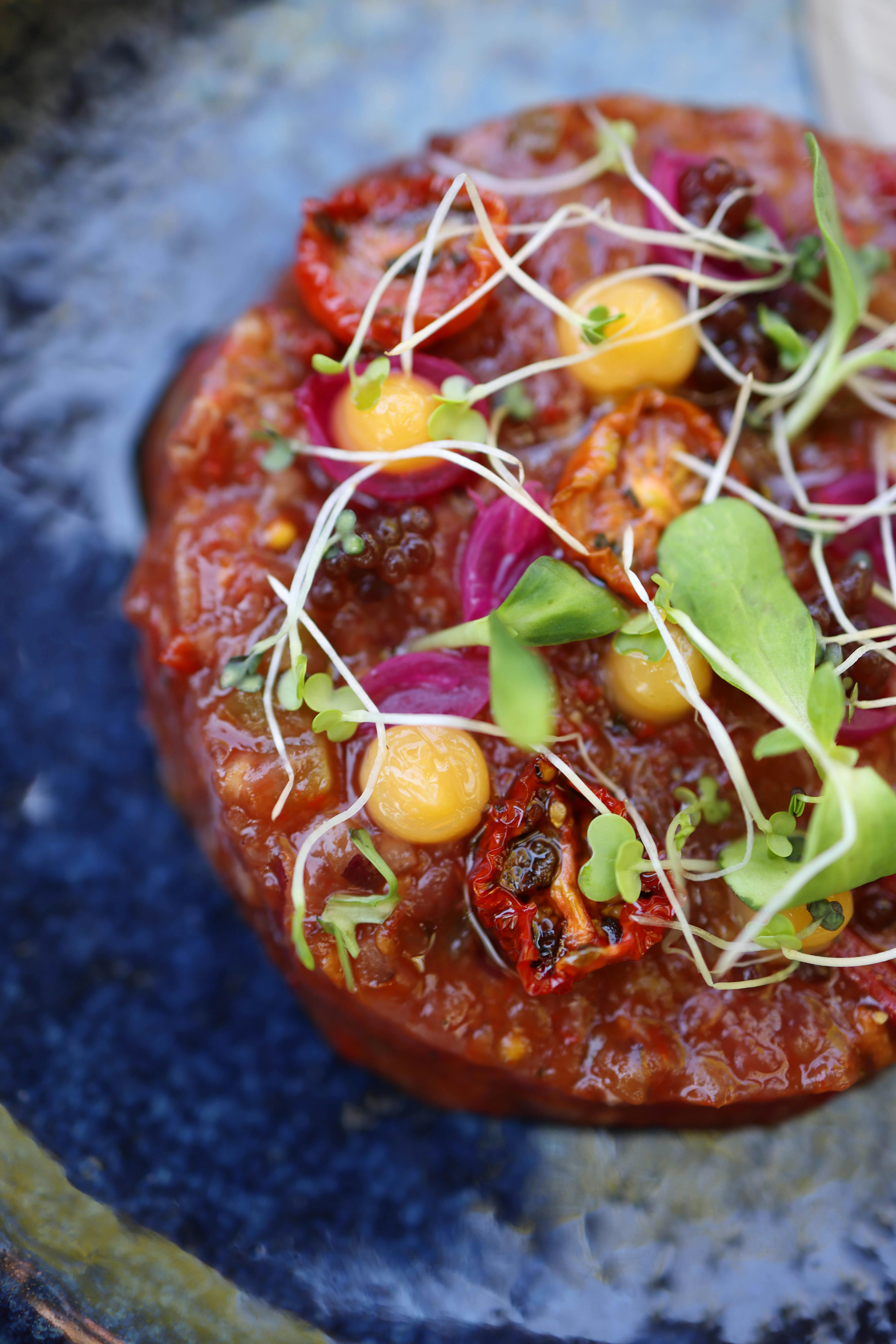 Ready-to-Eat Dish with Herbs and Vegetables · Free Stock Photo