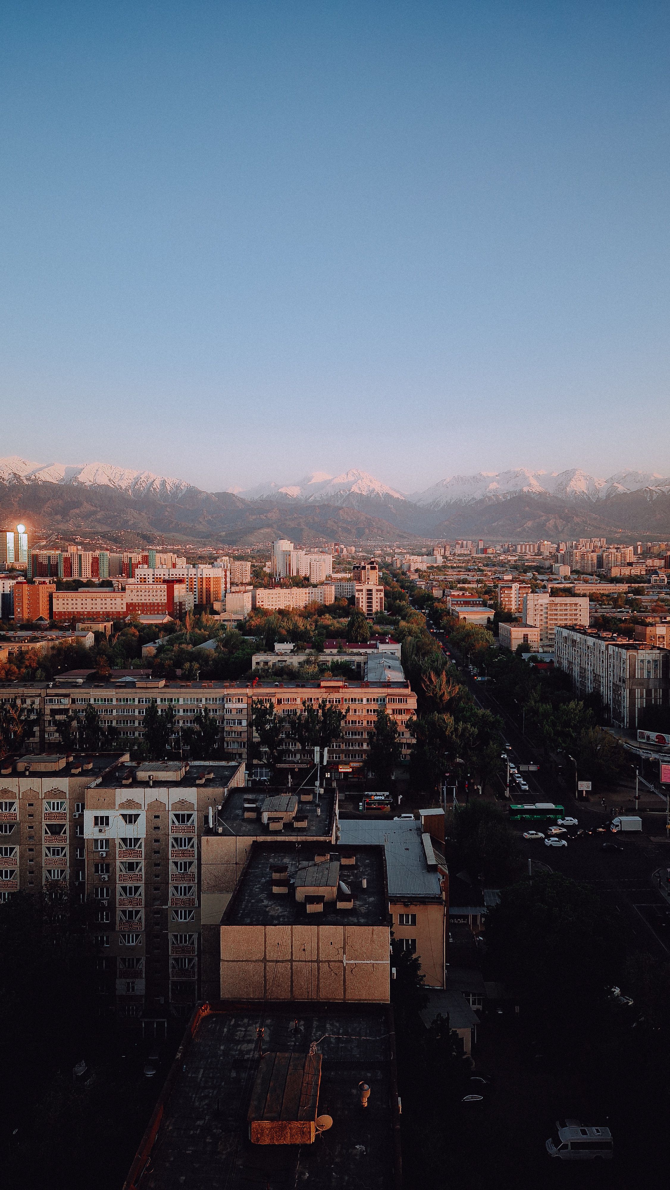 Cityscape of Almaty, Kazakhstan with Mountains in the Background · Free ...