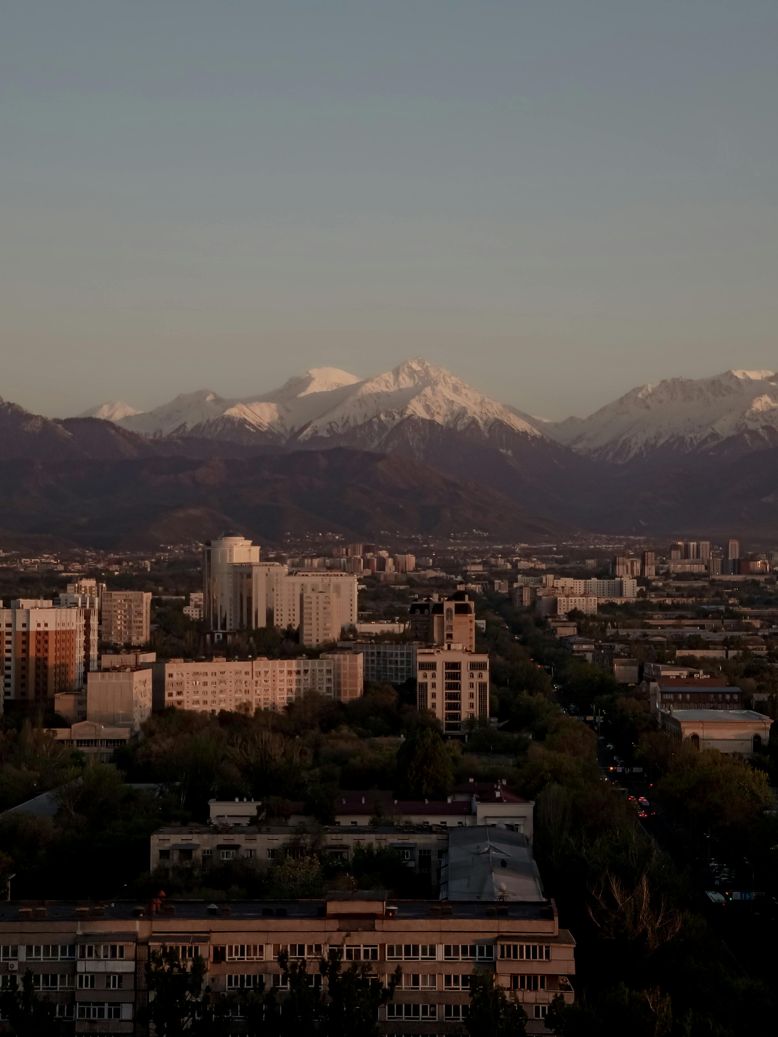 Aerial View of a City Skyline · Free Stock Photo