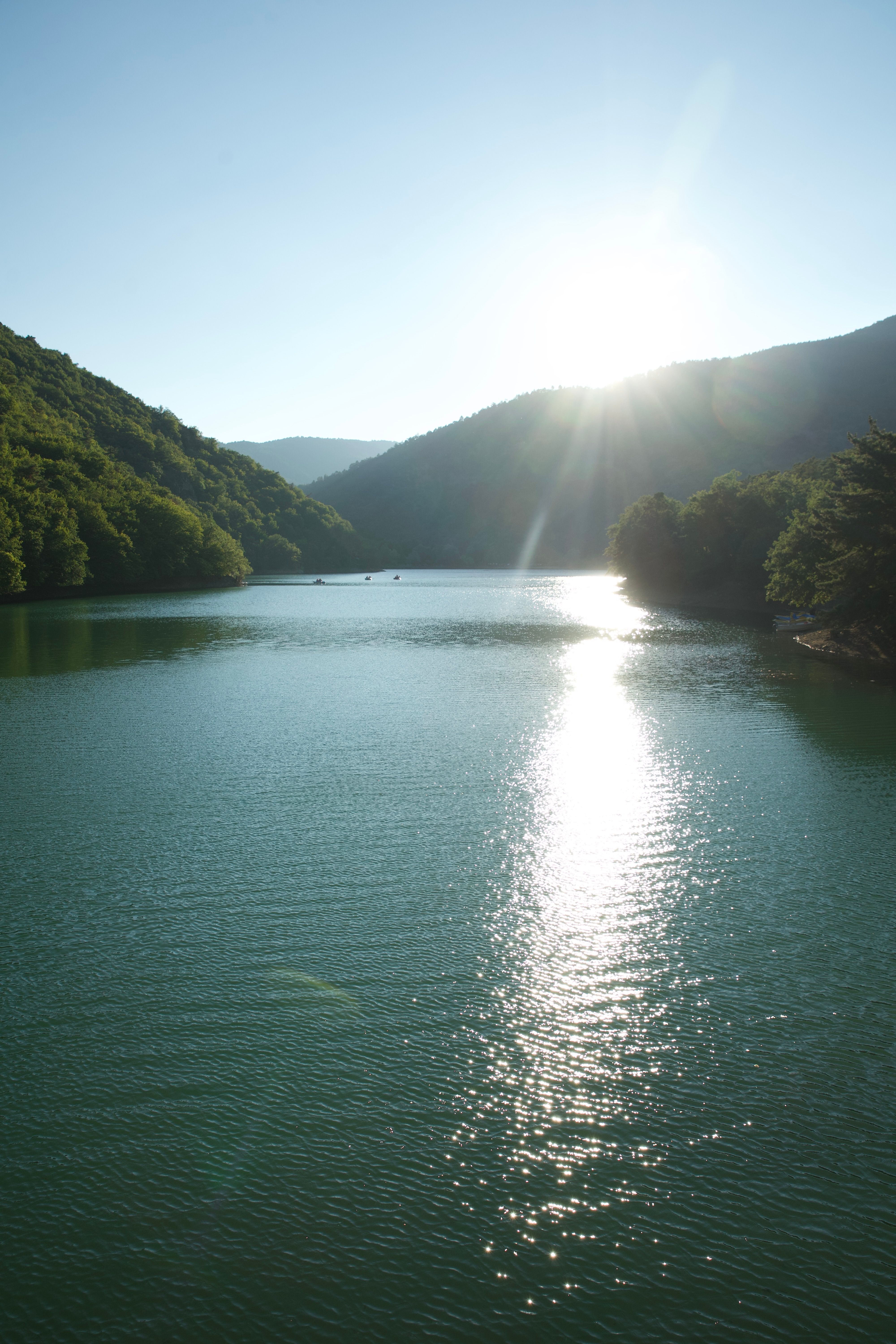 Sunlight Reflecting in River · Free Stock Photo