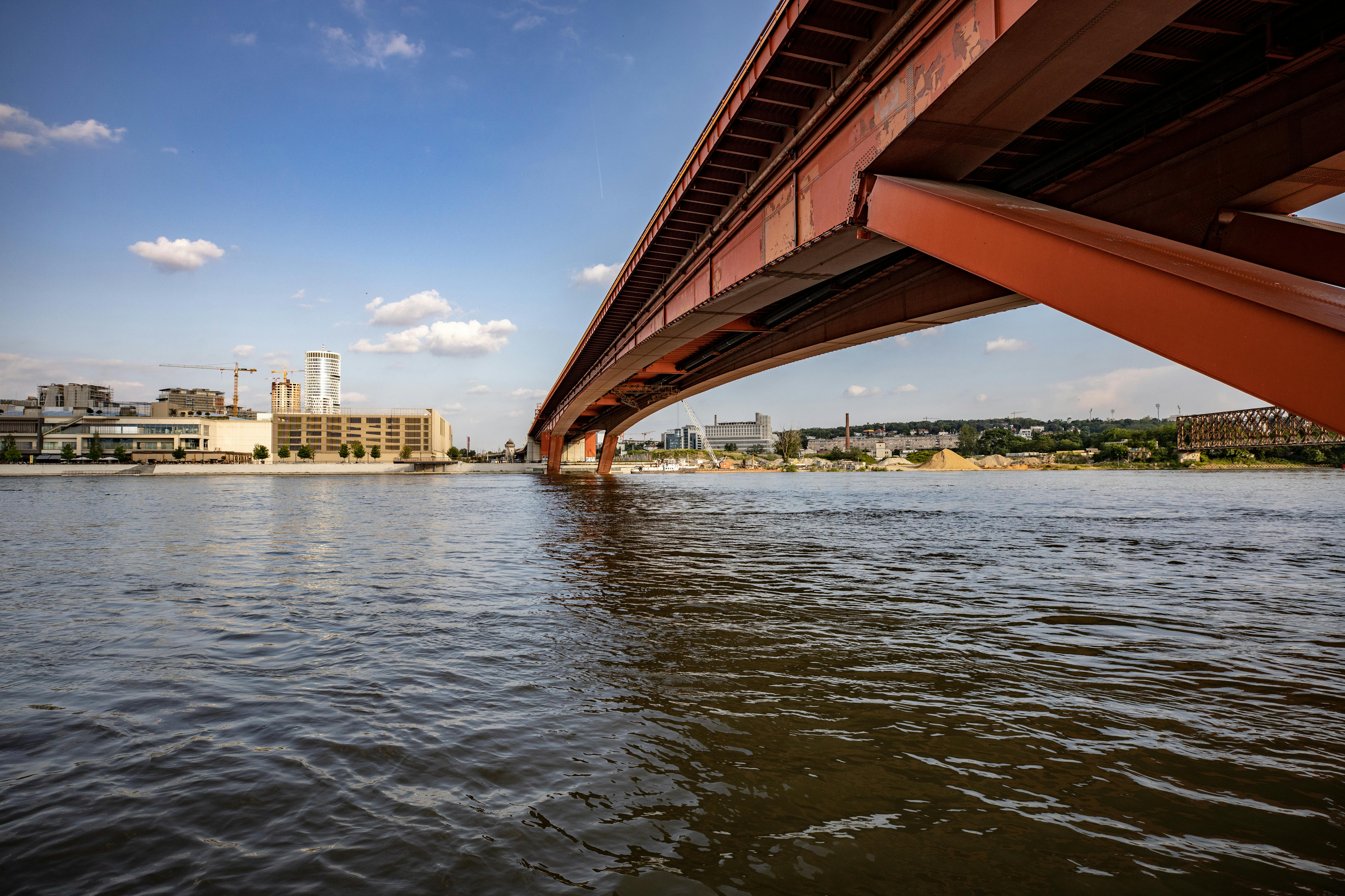 Red Bridge over River · Free Stock Photo