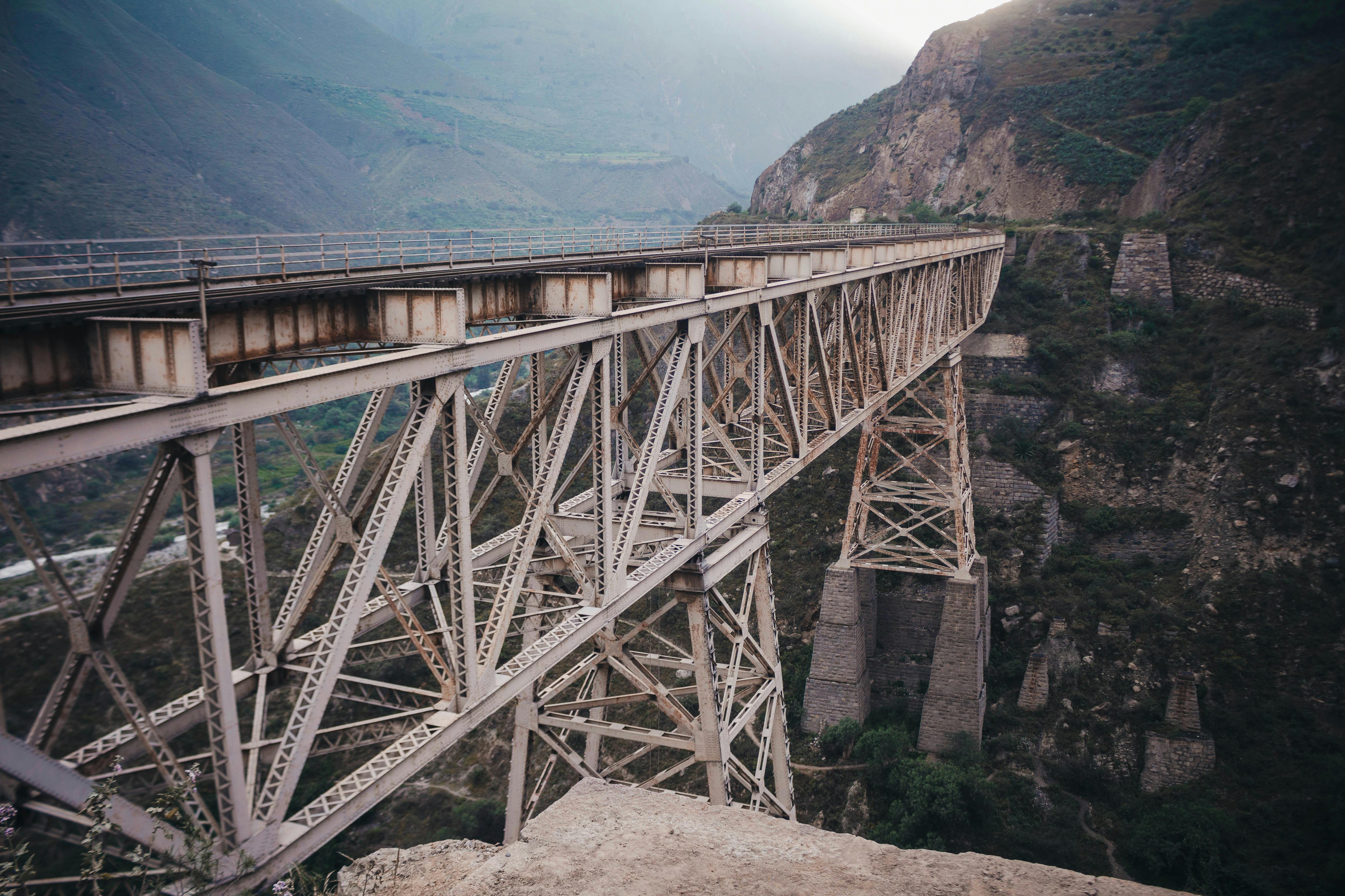 Steel Bridge over Valley · Free Stock Photo