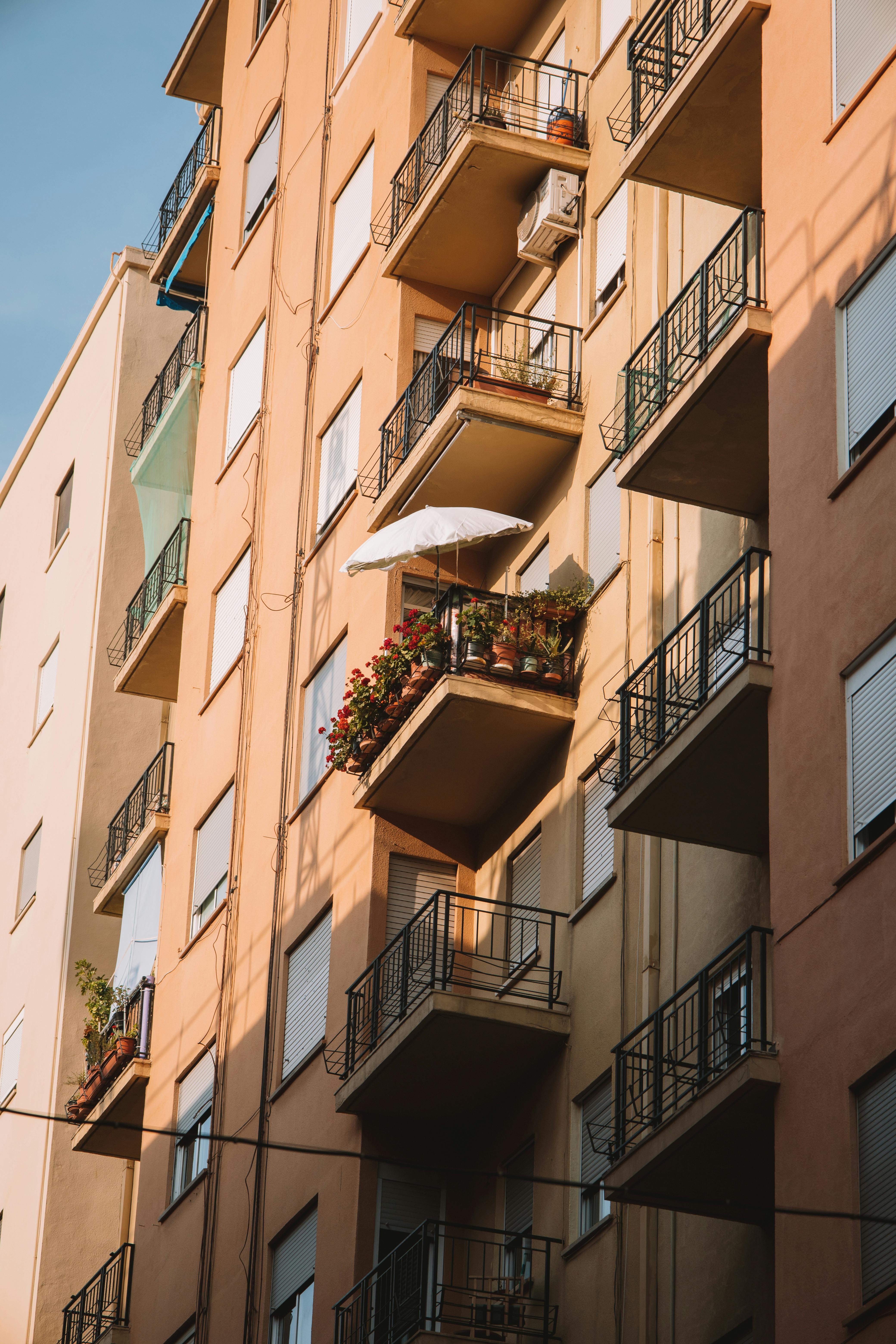 Sunshade on Balcony of Skyscraper · Free Stock Photo