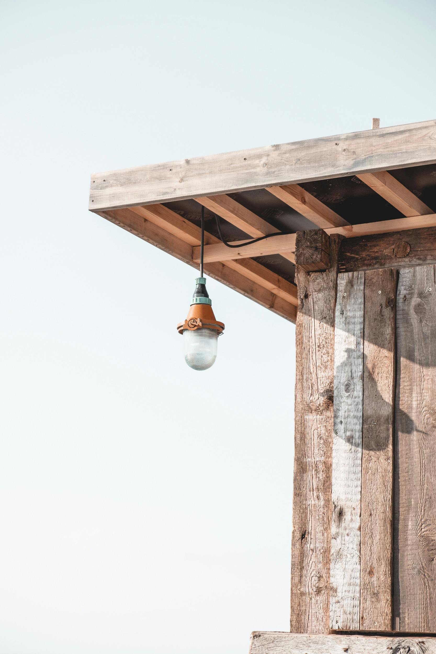 Wooden Hut with Lamp · Free Stock Photo